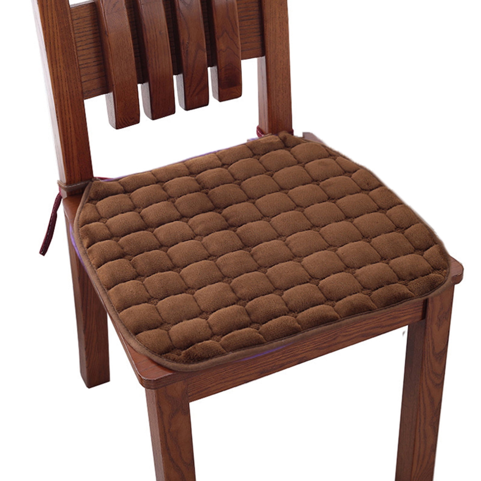 HEVIRGO Soft Chair Pads with Ties Winter Indoor Warmth Square Chair ...