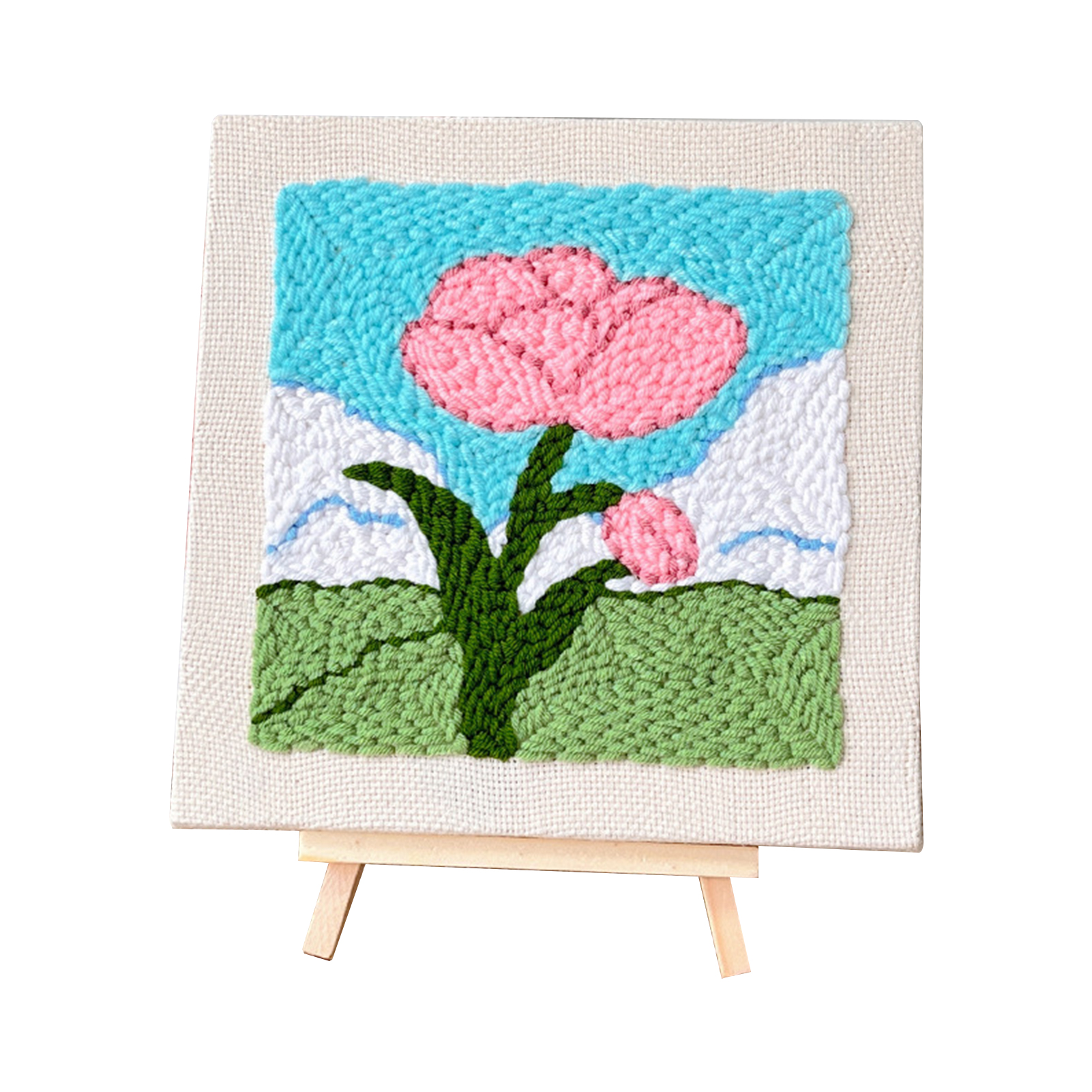 HEVIRGO Stamp Embroidery Package DIY Embroidery Material Bag Punch ...