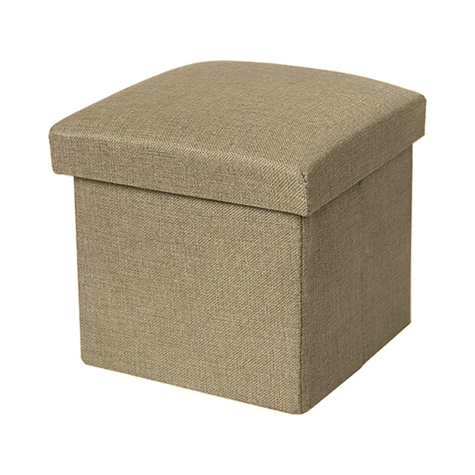 HEVIRGO Storage Box Cube Seat Strong Load Bearing Capacity Foldable ...