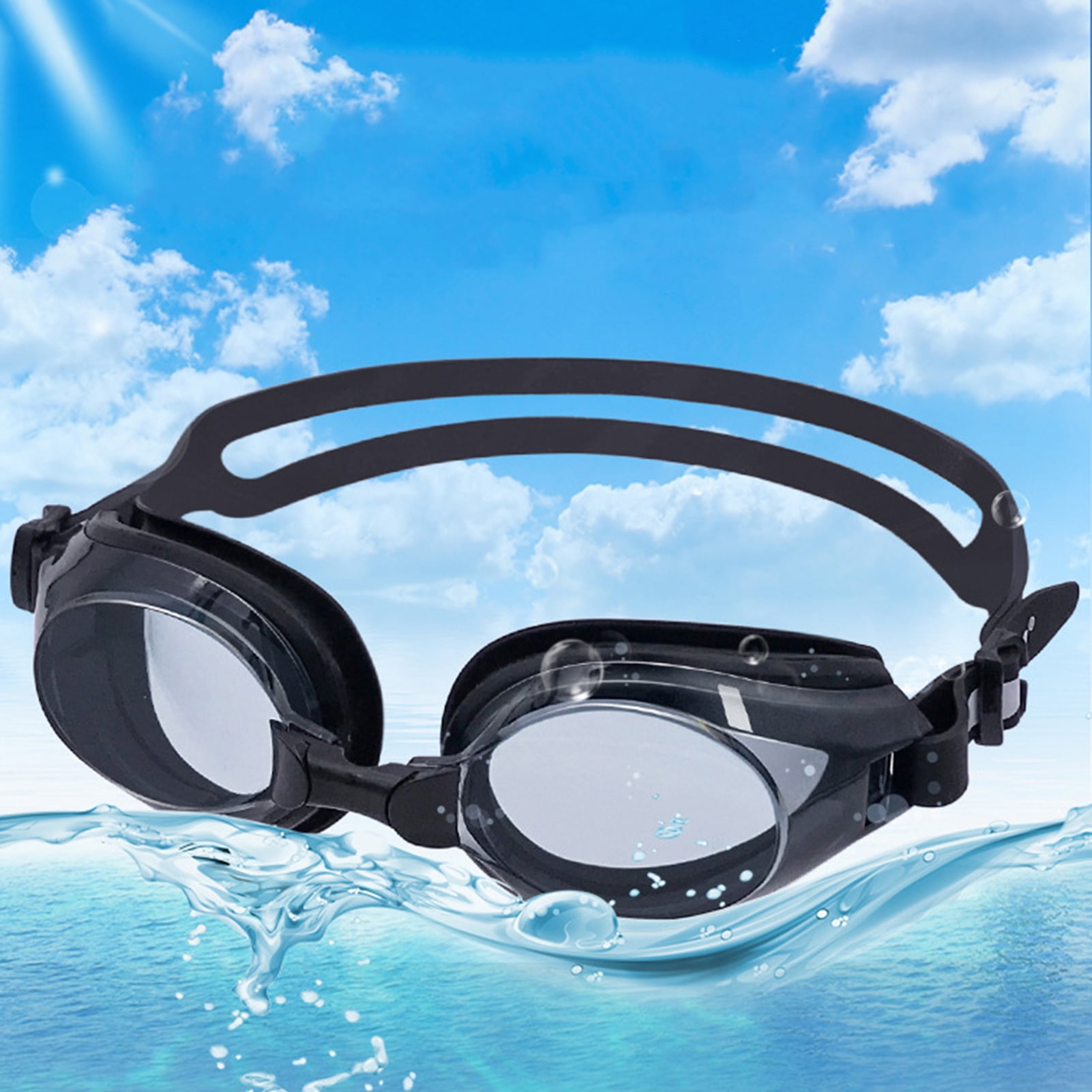 HEVIRGO Swimming Goggles, Unisex Adult Anti-fog Swimming Goggles ...