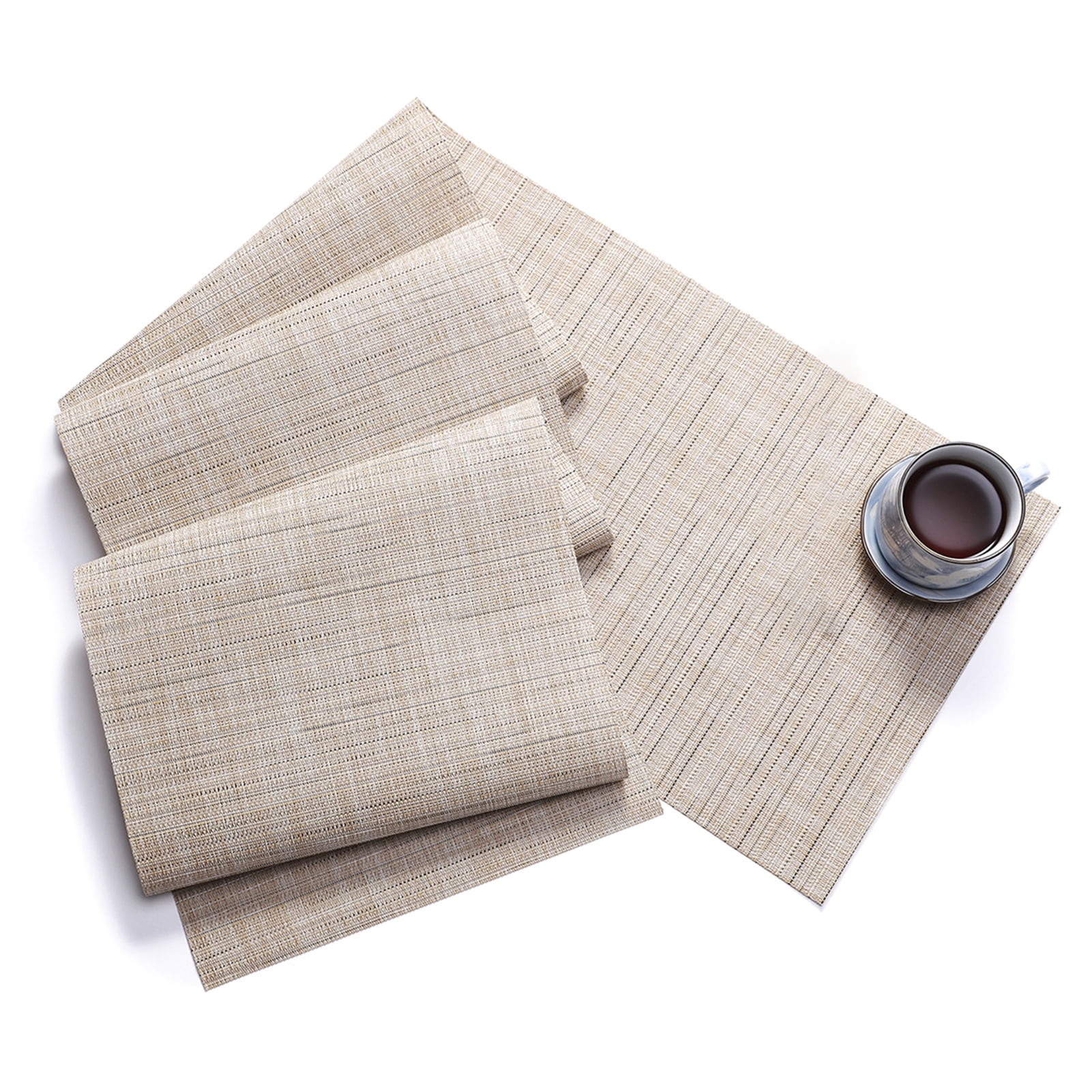 HEVIRGO Table Runner Bamboo Texture Heat Insulation Wedding Party ...