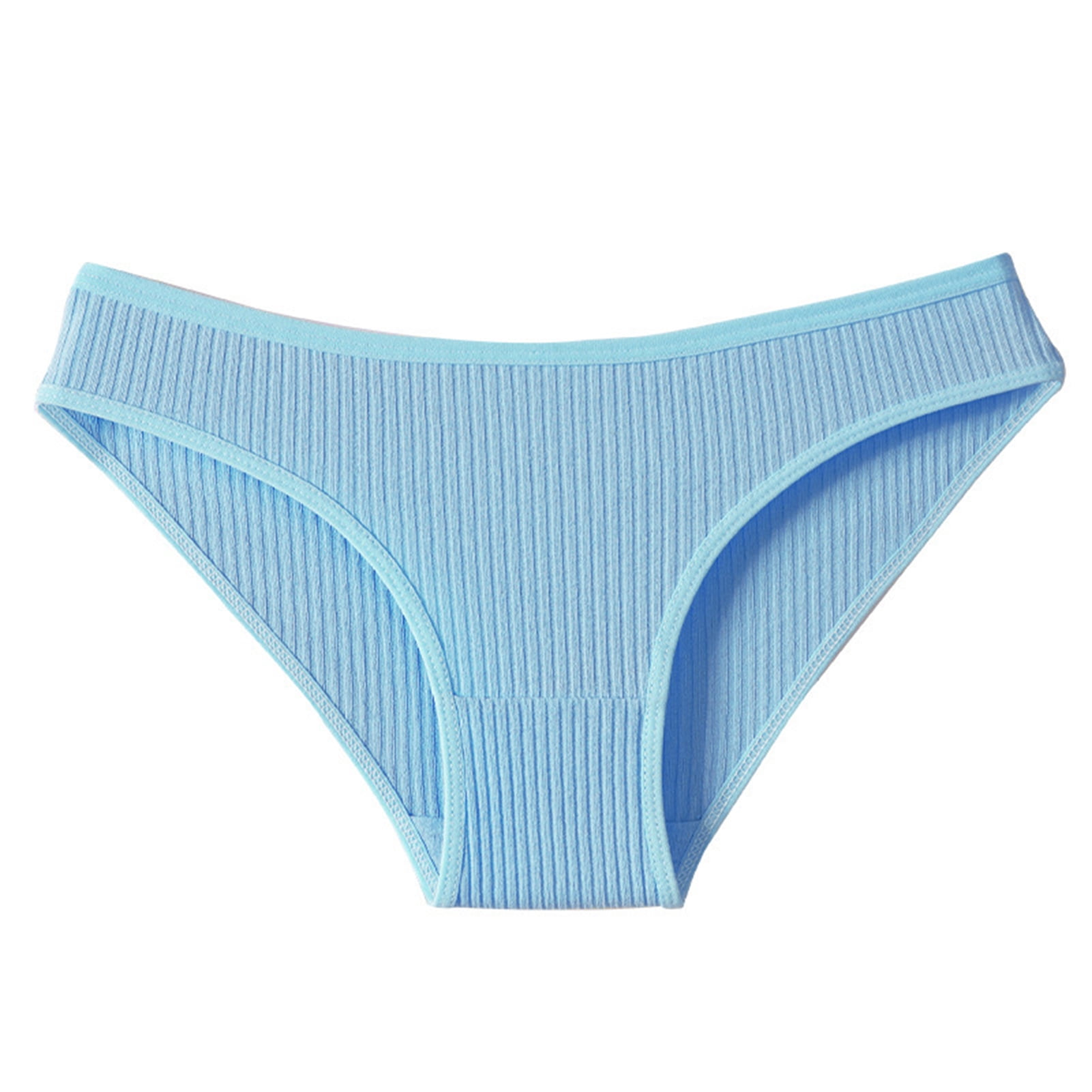 HEVIRGO Women Briefs Low-rise Ribbed Traceless Underwear High ...