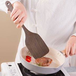 Frying Spoon Kitchen Utensil Stainless Steel Metal Cooking Ladle ...
