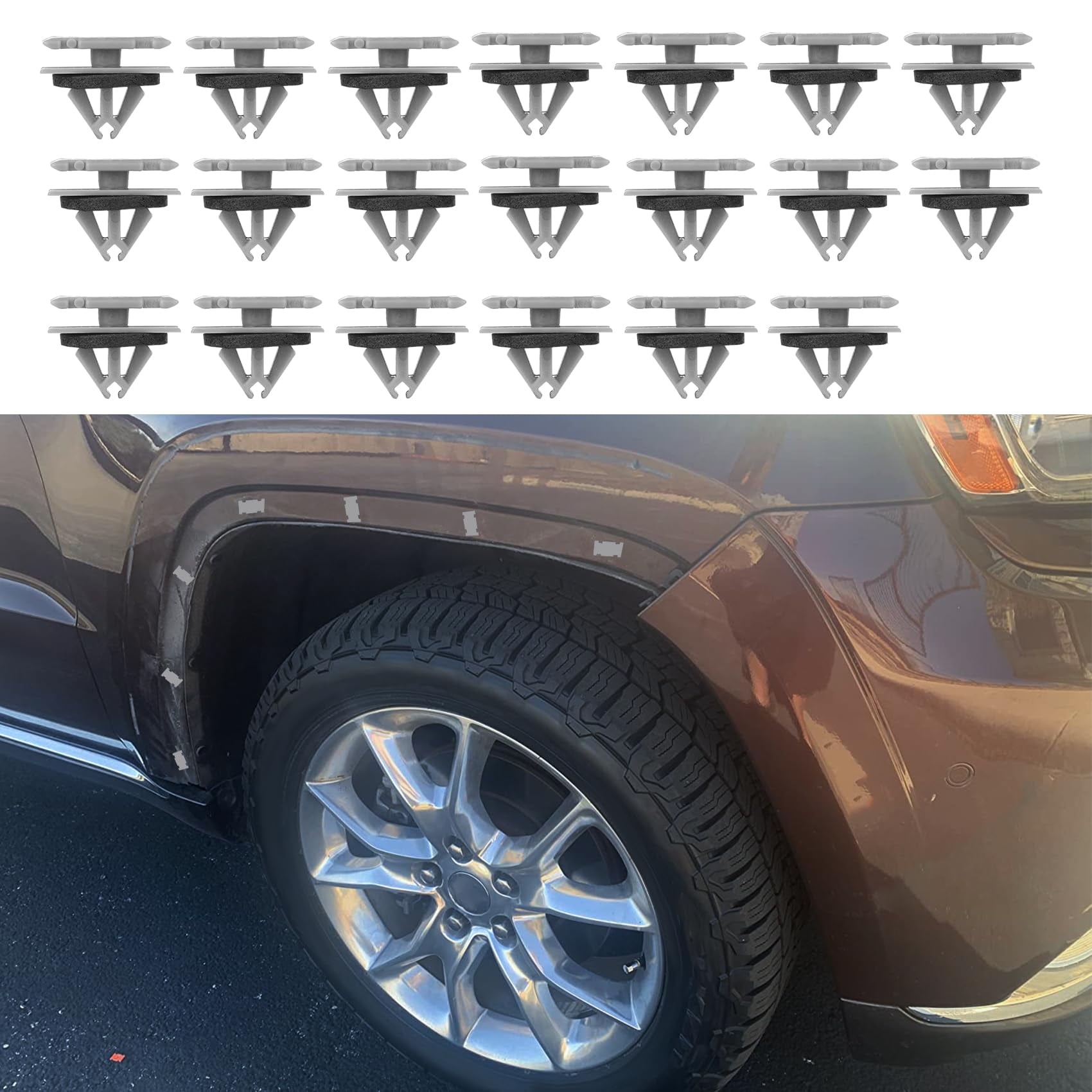 HEVLE 20PCS Rocker Wheel SSF20 Flare Rocker Molding Fender Exterior ...