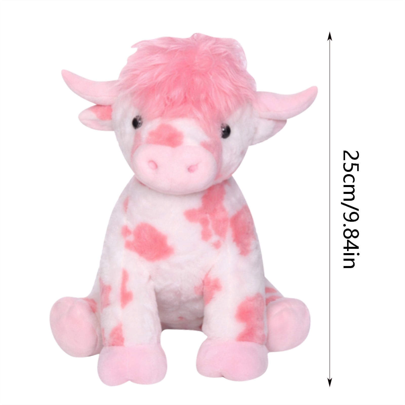 HEWANG Pink Cow Stuffed Animal, Cute Plushies Cow Gifts, Realistic Cute ...