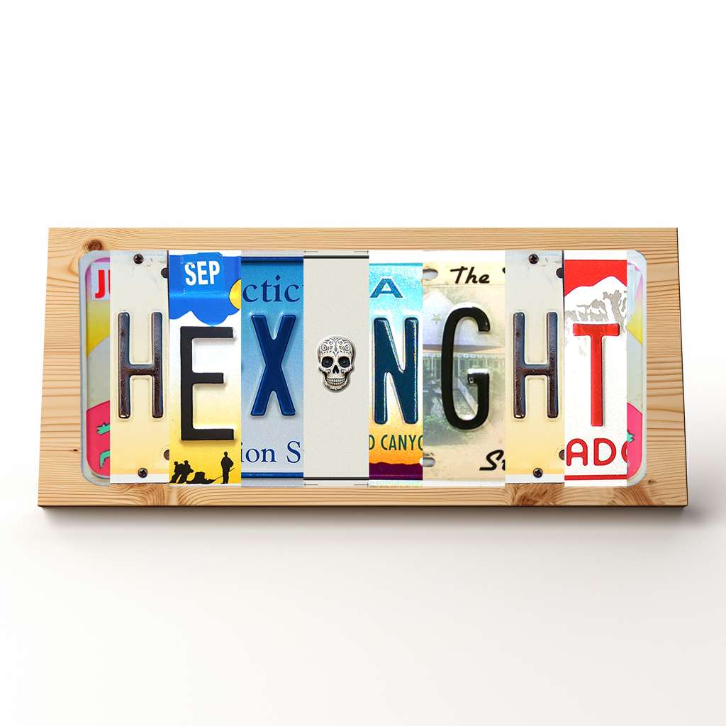 HEX💀NGHT Witchy Vibes & Magic Themed Custom Pine Plaque Sign and ...