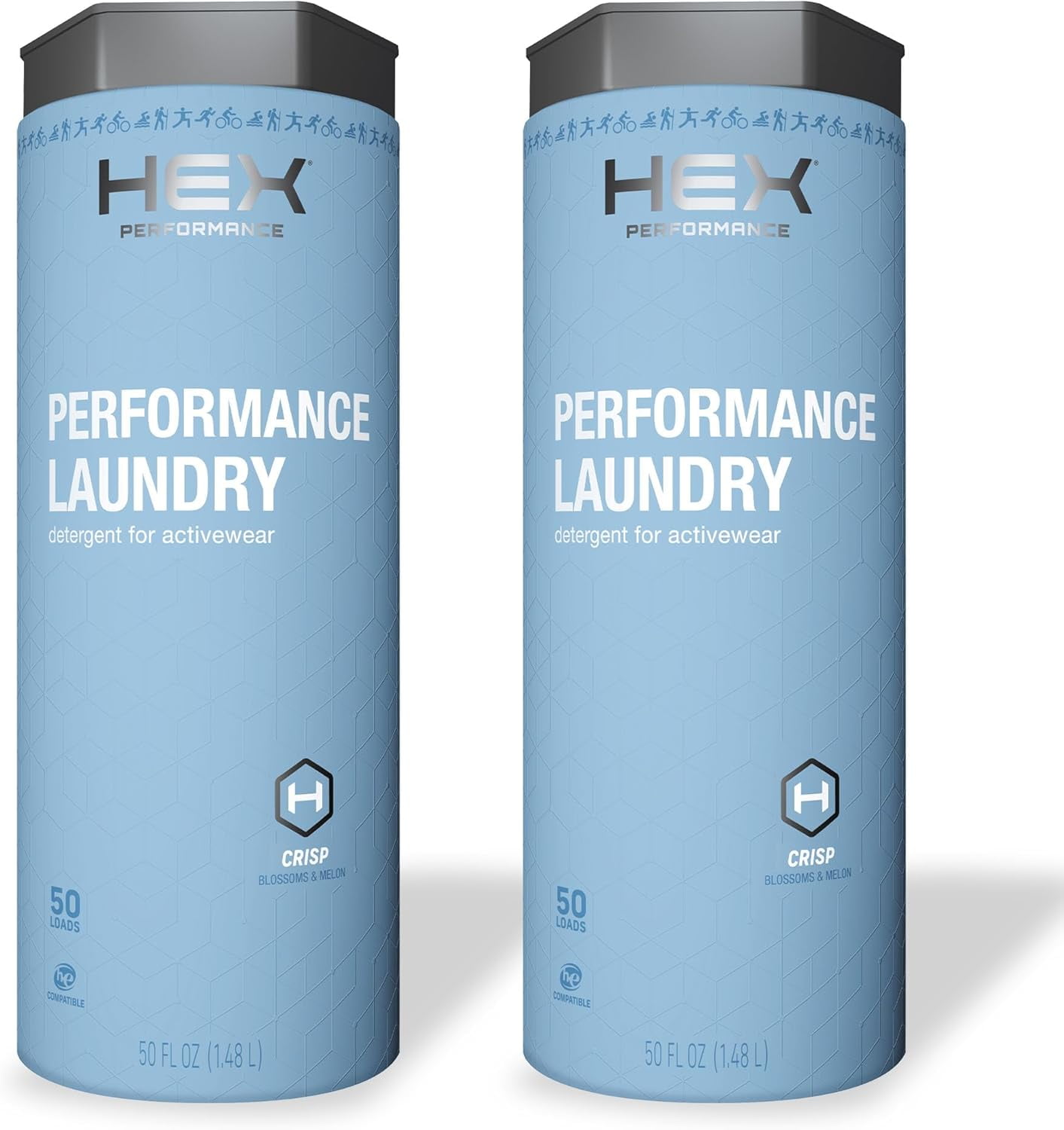 HEX Performance Laundry Detergent, Crisp Scent, Concentrated Liquid ...