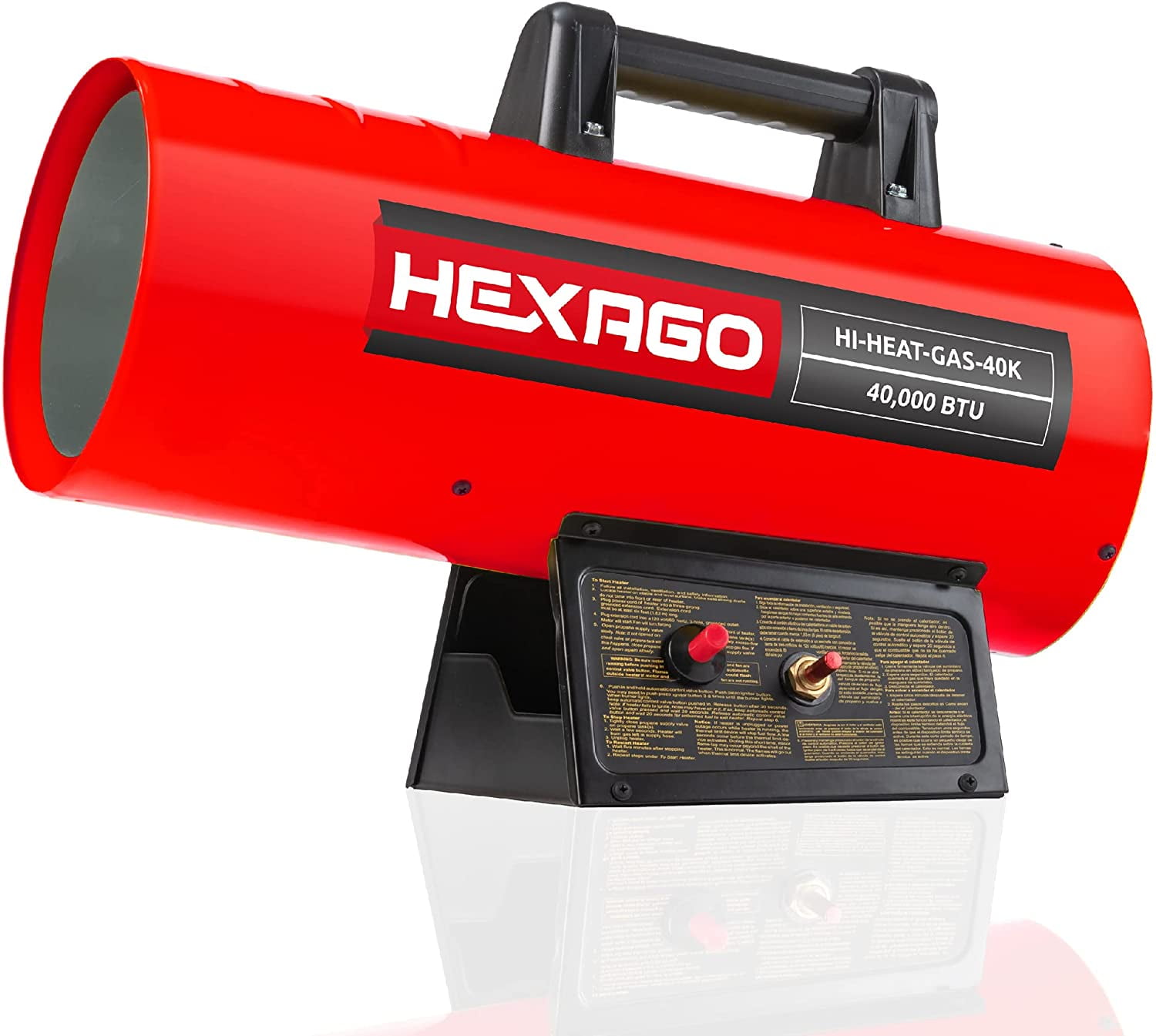 HEXAGO 40,000 BTU Contractor Portable Liquid Propane Gas LGP Forced Air ...