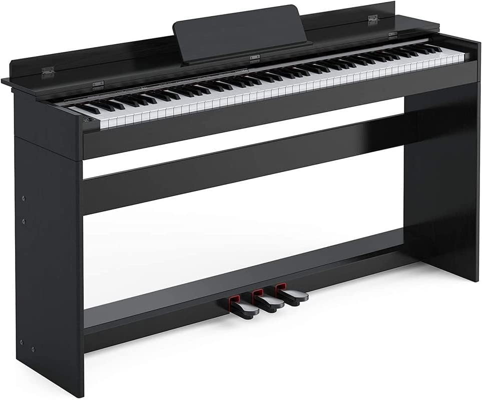 HEXANT 88-Key Weighted Digital Piano, Full-Size Semi-Weighted Upright ...