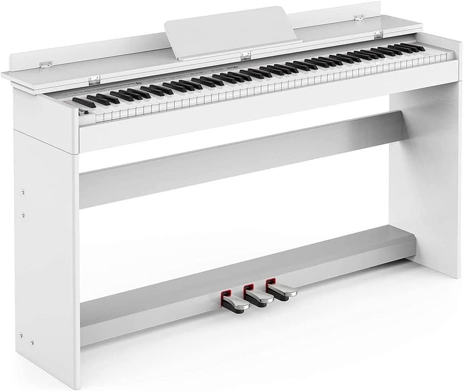 HEXANT 88-Key Weighted Digital Piano, Full-Size Semi-Weighted Upright ...