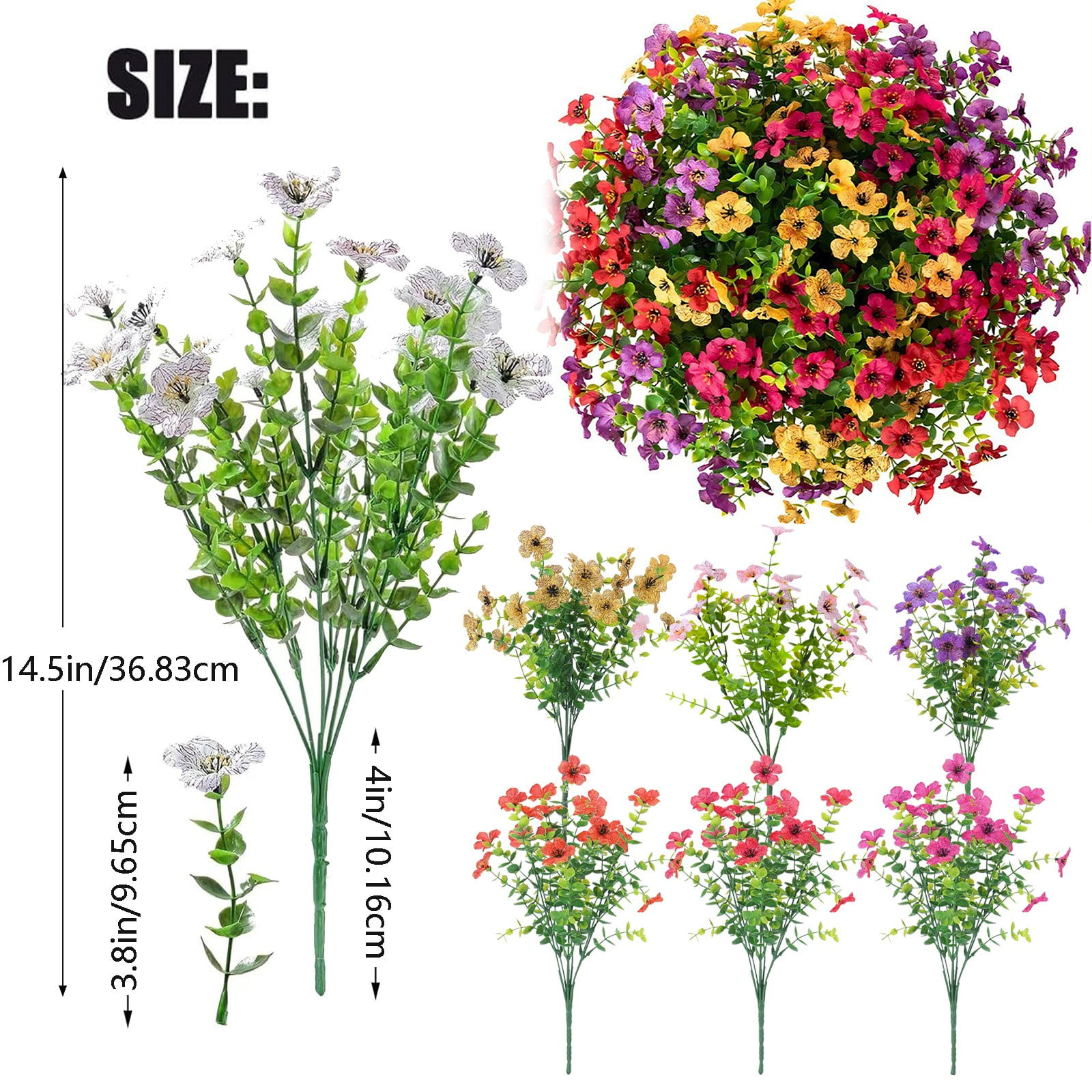 HEXBOOYOO 2025 New Arrival Arisefrom Artificial Bouquet Rose Red Mixed ...