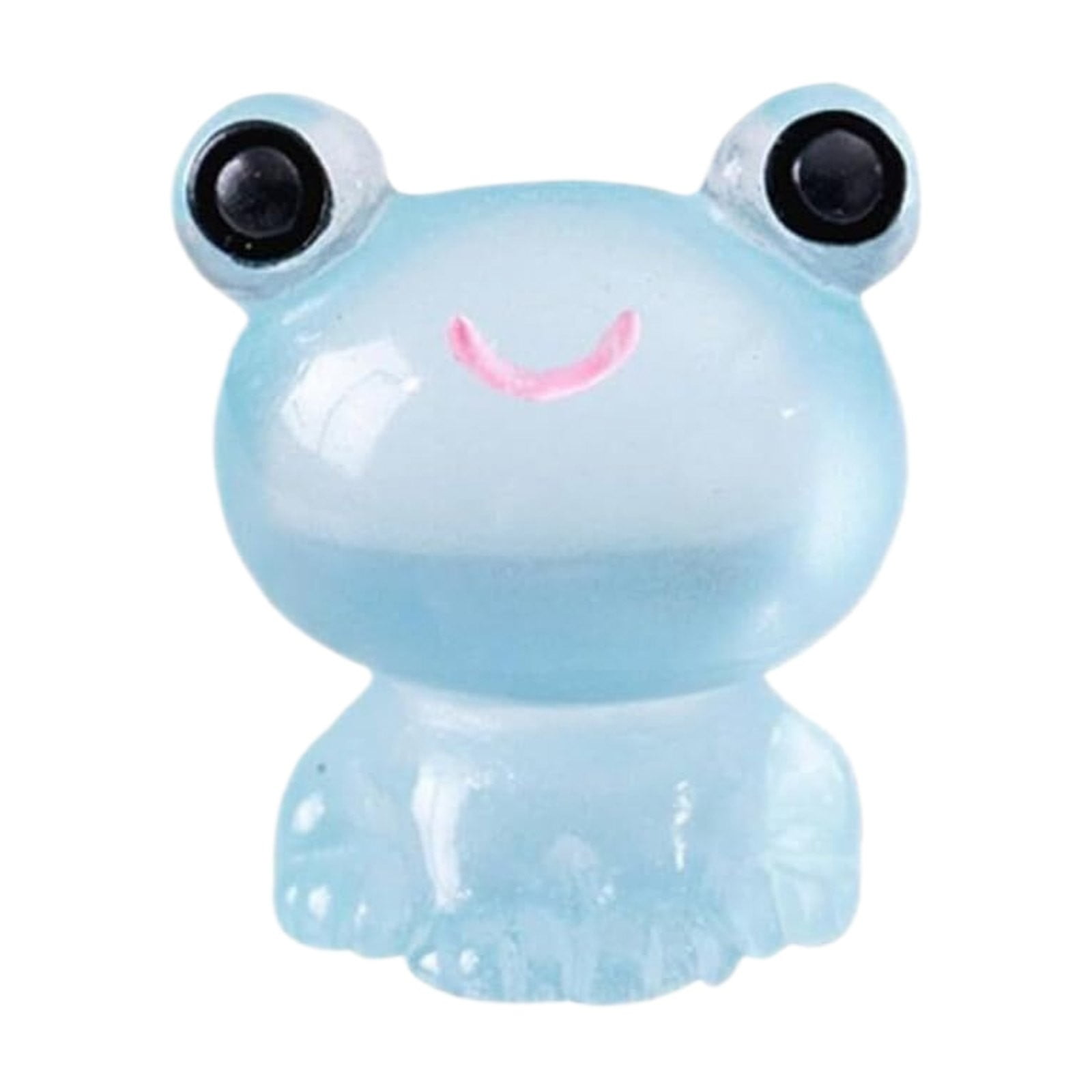 HEXBOOYOO 20pcs Luminous Frog Decor Cute Miniature Resin Statues for ...