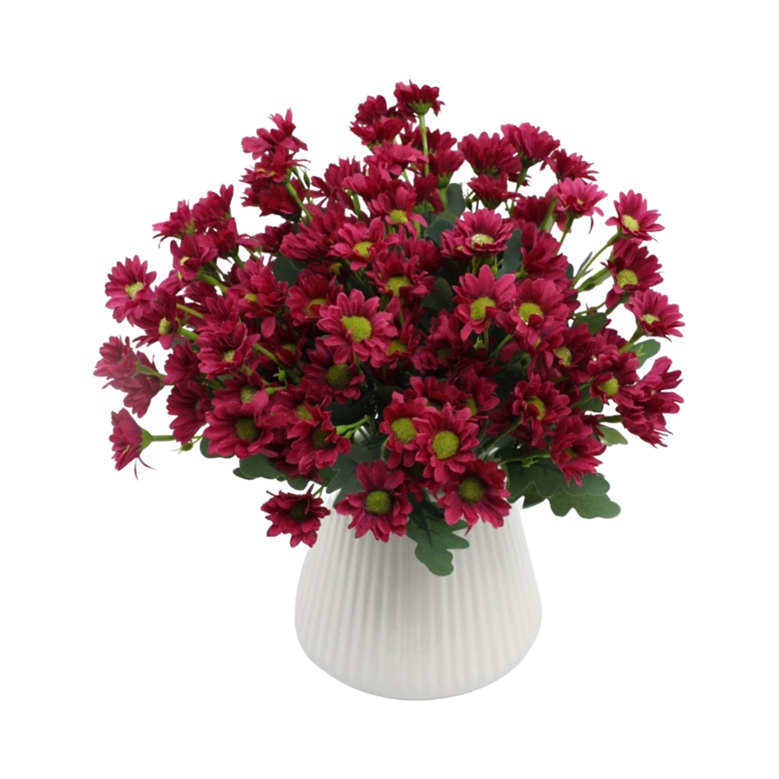 HEXBOOYOO Artificial Mums(1set 5 Bunchs), Lifelike Outdoor Sunset Mums ...