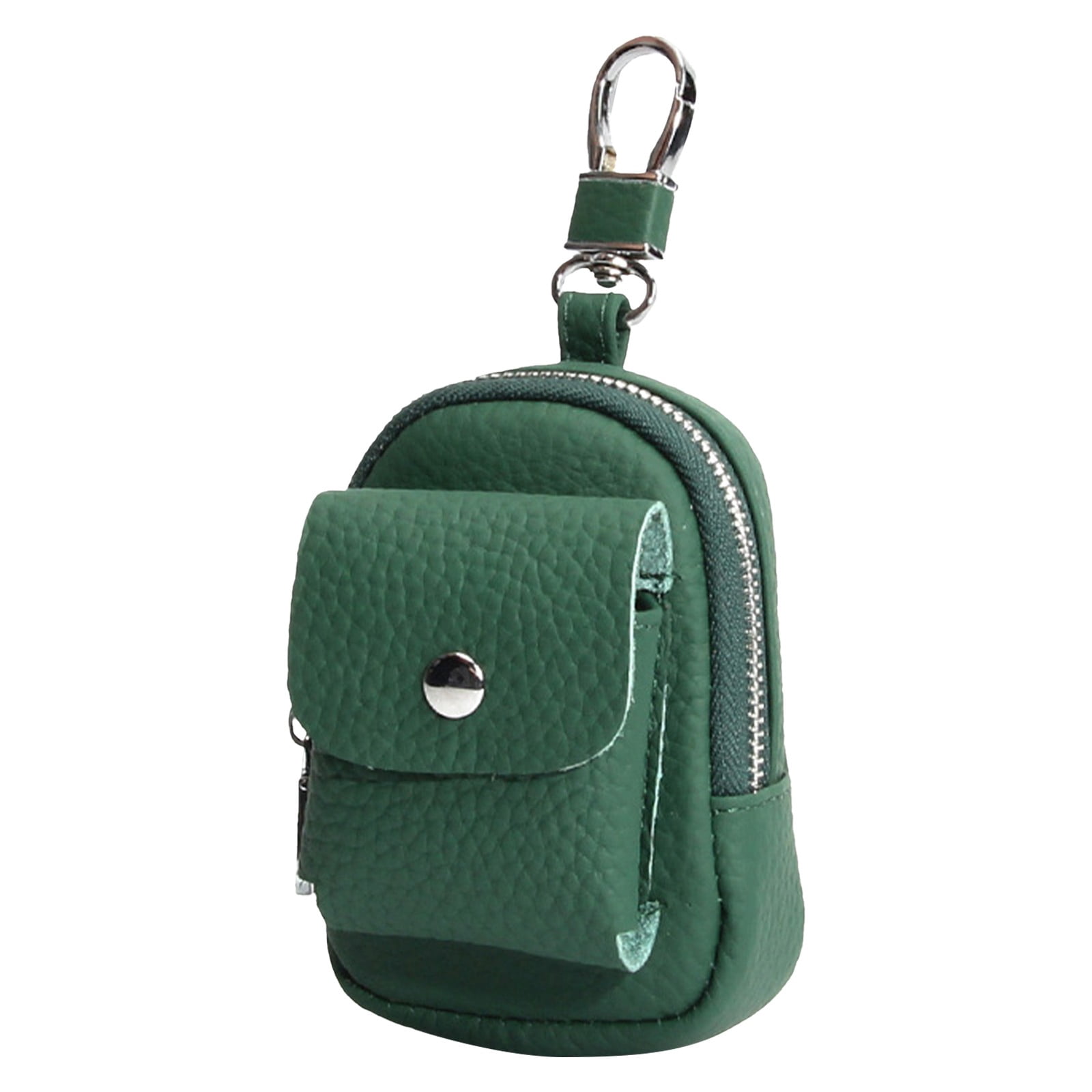HEXBOOYOO Leather Mini Backpack Keychain,Cute Travel Coin Purse ...