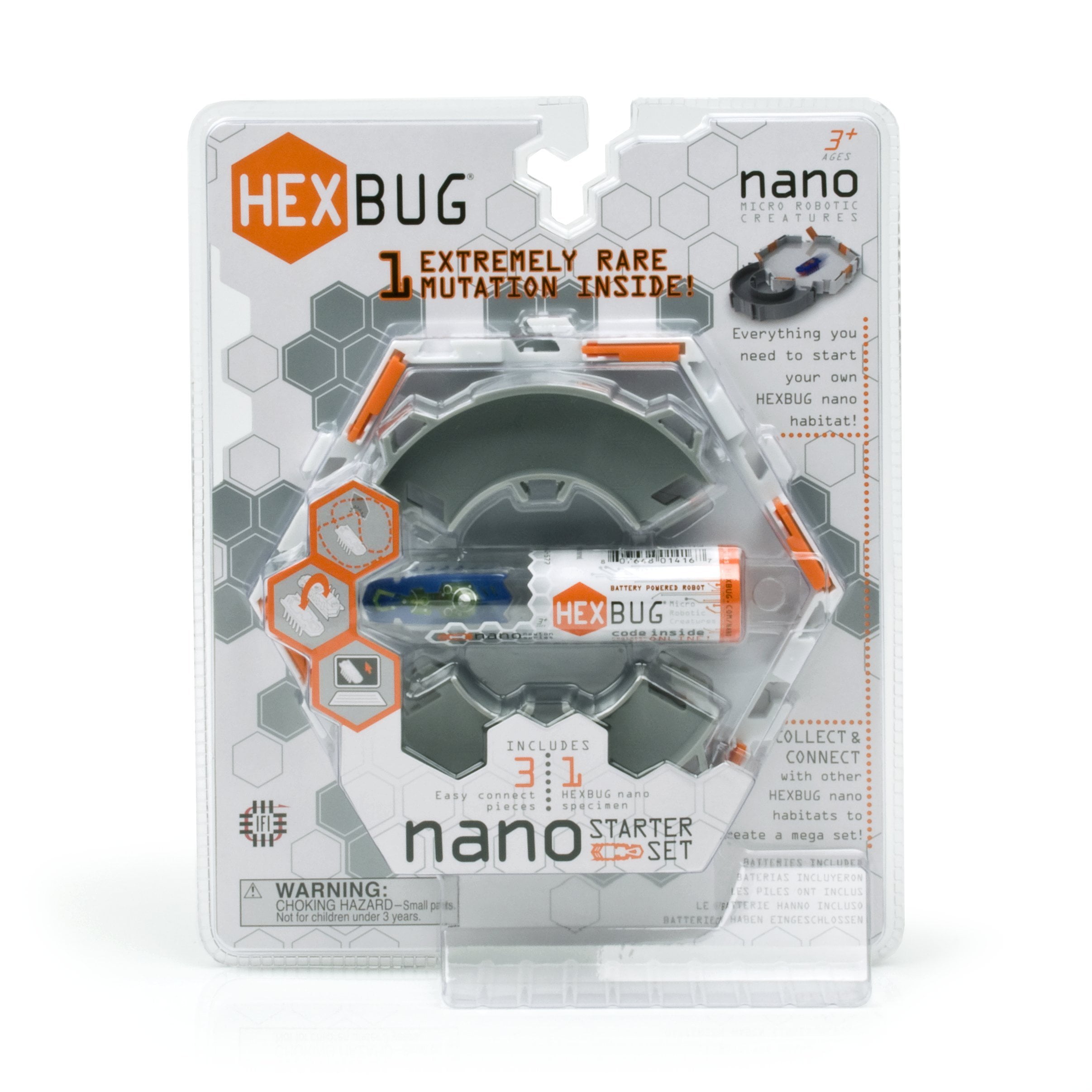HEXBUG 477-1439 nano Micro Robotics Creatures Starter Habitat Set- Blue ...