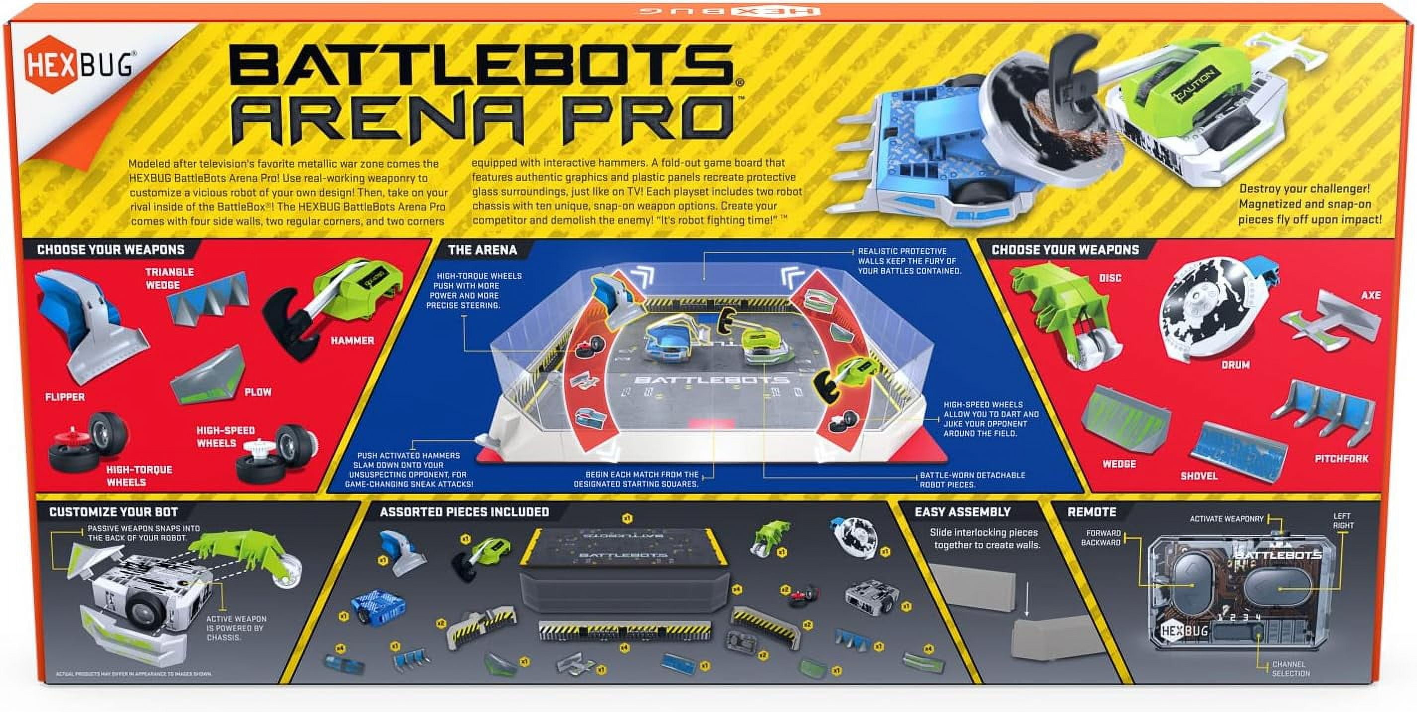 HEXBUG BattleBots Arena Pro Remote Control Robot Toy Age 8+ Assorted Colors - Walmart.com