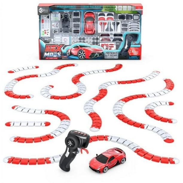 HEXBUG HEXMODS Pro Series Elite Raceway, Rechargeable RC Car, Buildable ...