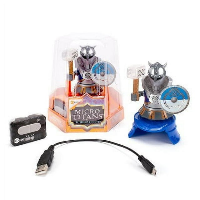 HEXBUG Micro Titans Knight, Remote Controlled Blue Robot Battle ...