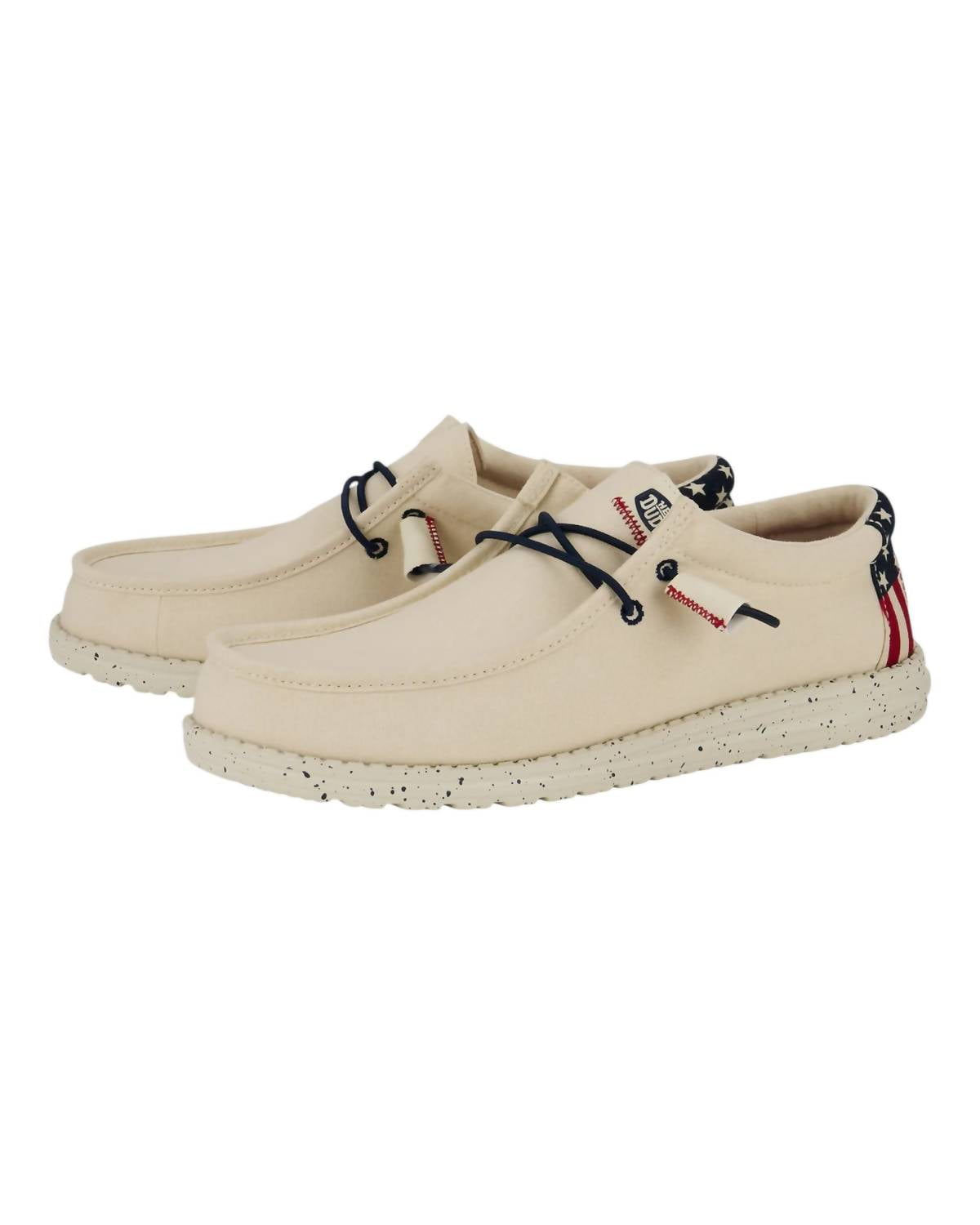 HEY DUDE Men's Wally Americana Slip Ons - Walmart.com