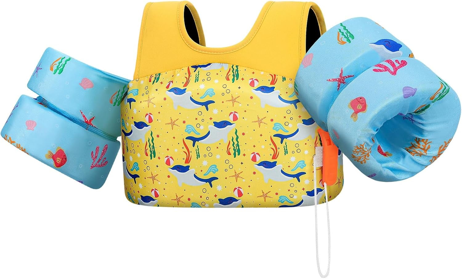 HEY! SPLASH Kids Swimming Vest, Toddler Floaties Fit 33-70 Lbs, Puddle ...
