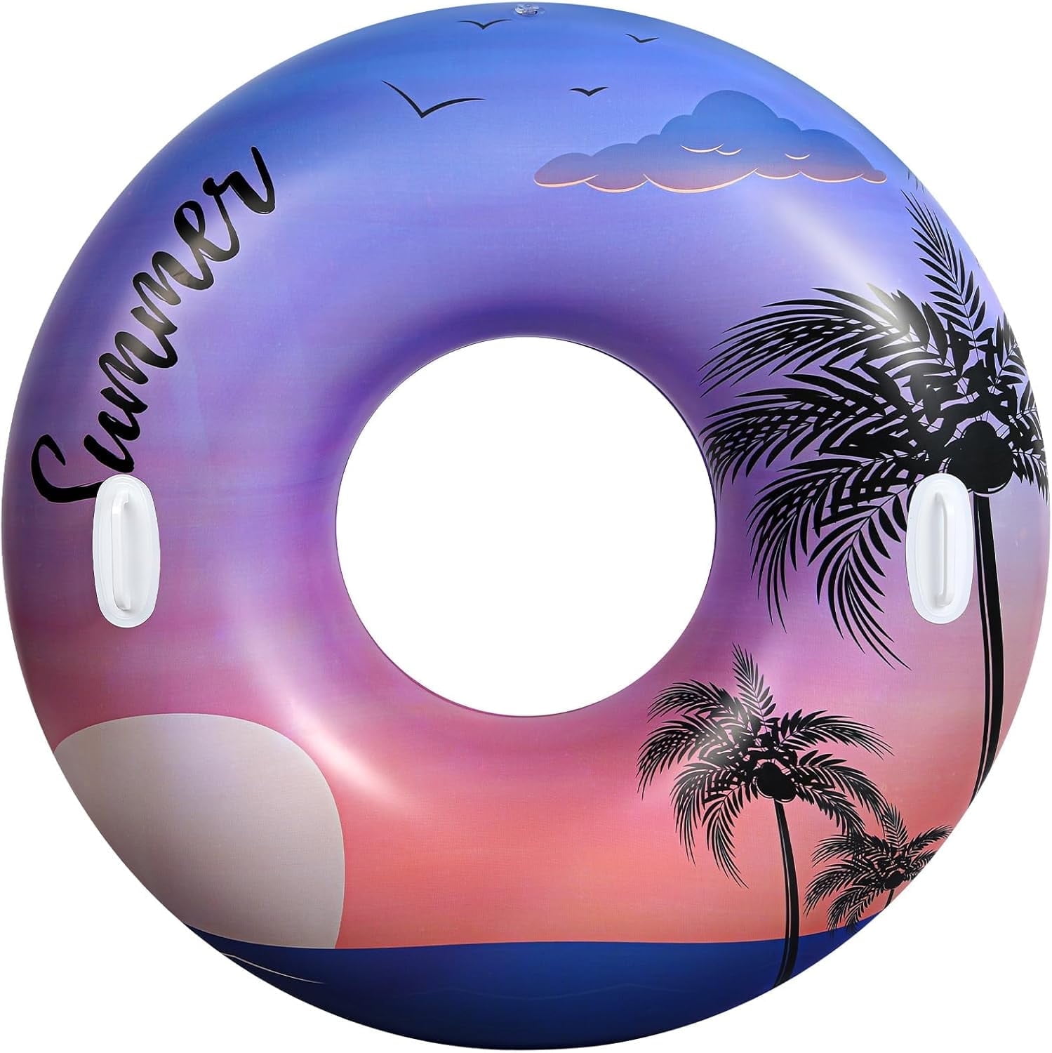 HEY! SPLASH Pool Tubes for Adult, 42 Inch Large Floats Tube Rafts with ...