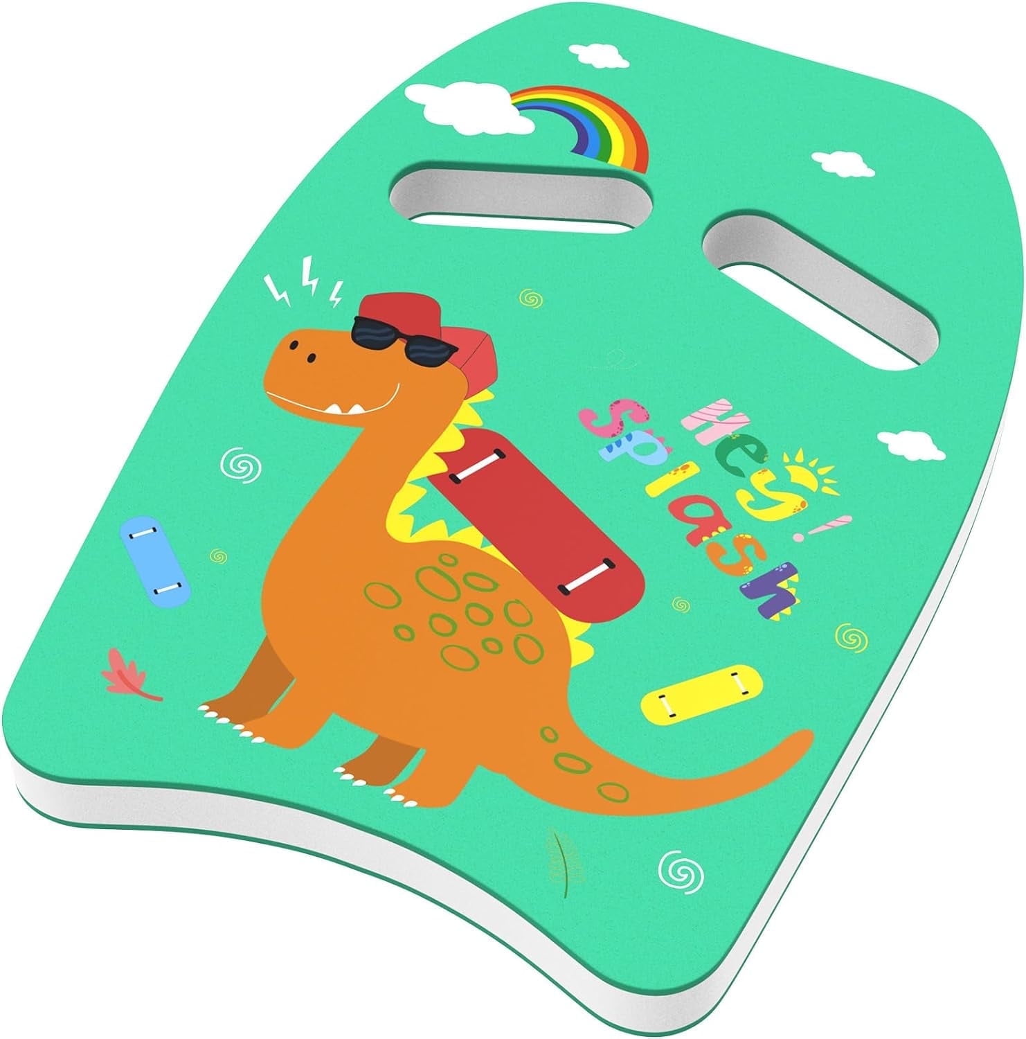 HeySplash Kids Swim Kickboard, Dinosaur Pattern, Swimming Training Aid ...