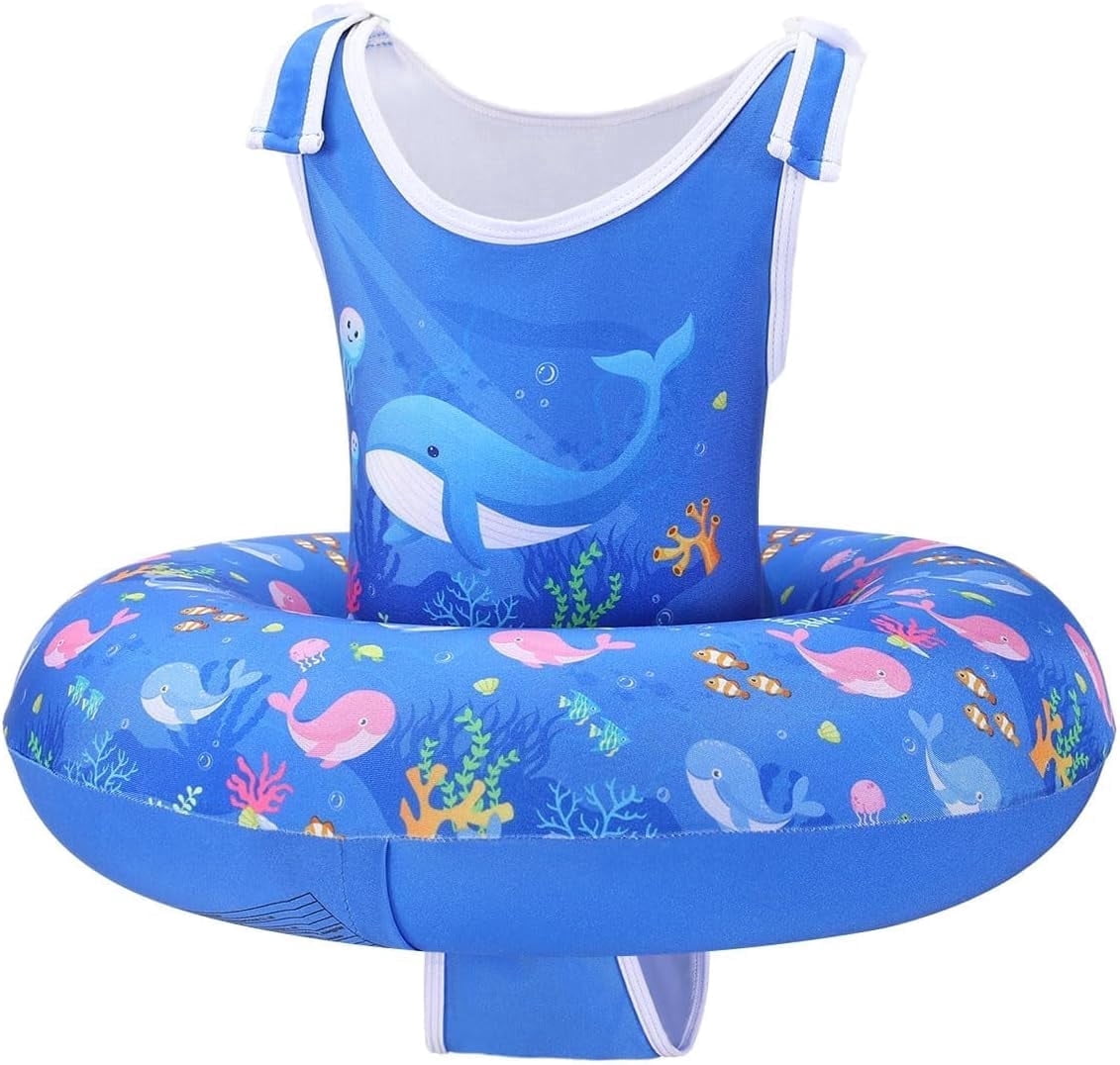 HeySplash, Swim Vest for Toddlers 3-6 years, 30-60lbs, Blue Whale ...