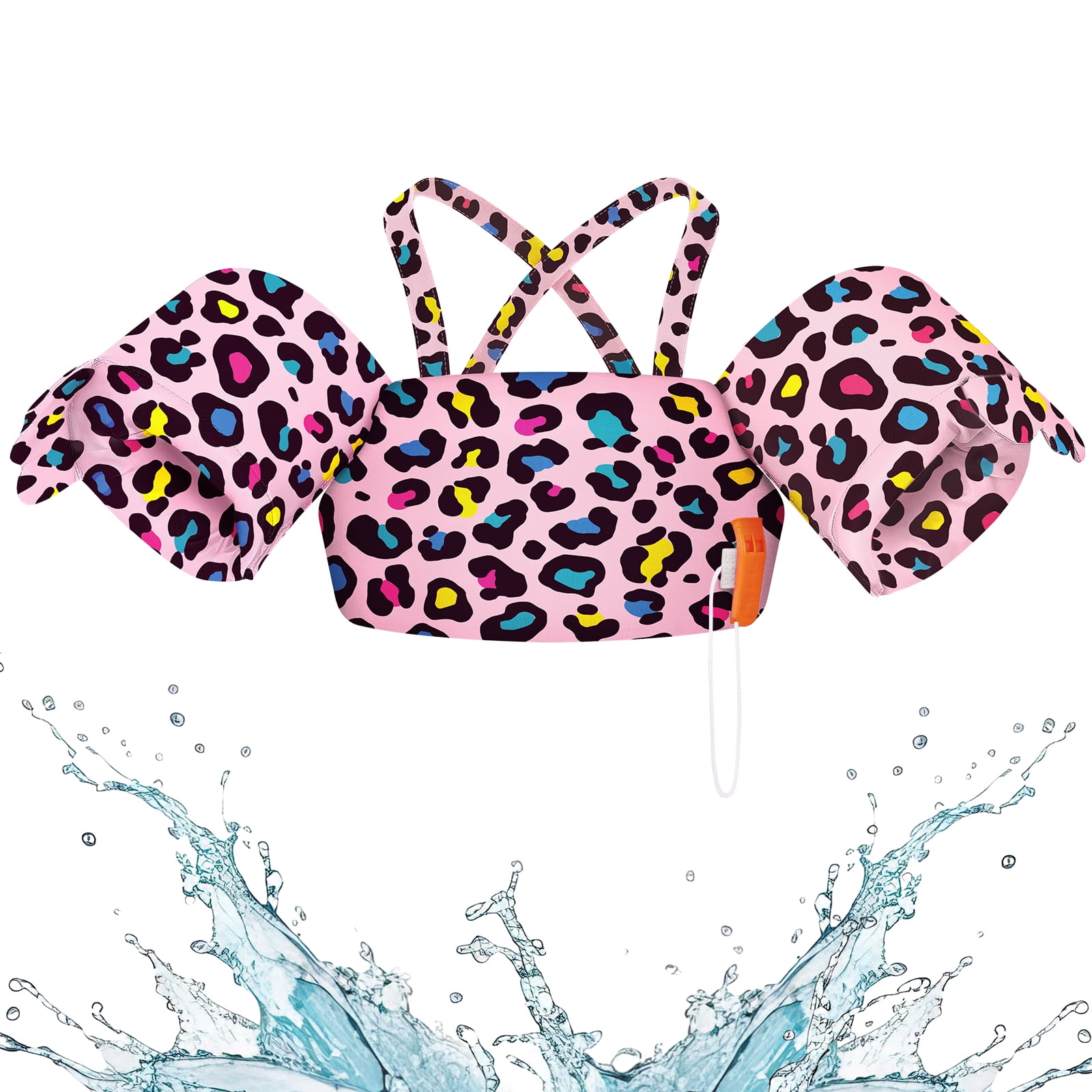 HeySplash Kids Swim Vest, Toddler Arm Floaties with Shoulder Strap ...