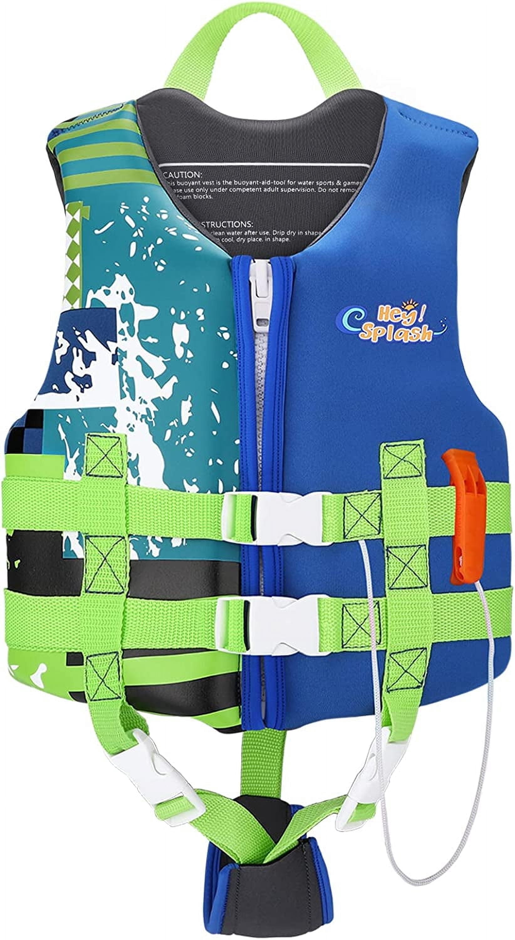 HeySplash Swim Vest, Kids Swimming Jacket 30-80lbs, Ages 3-9, Safety ...