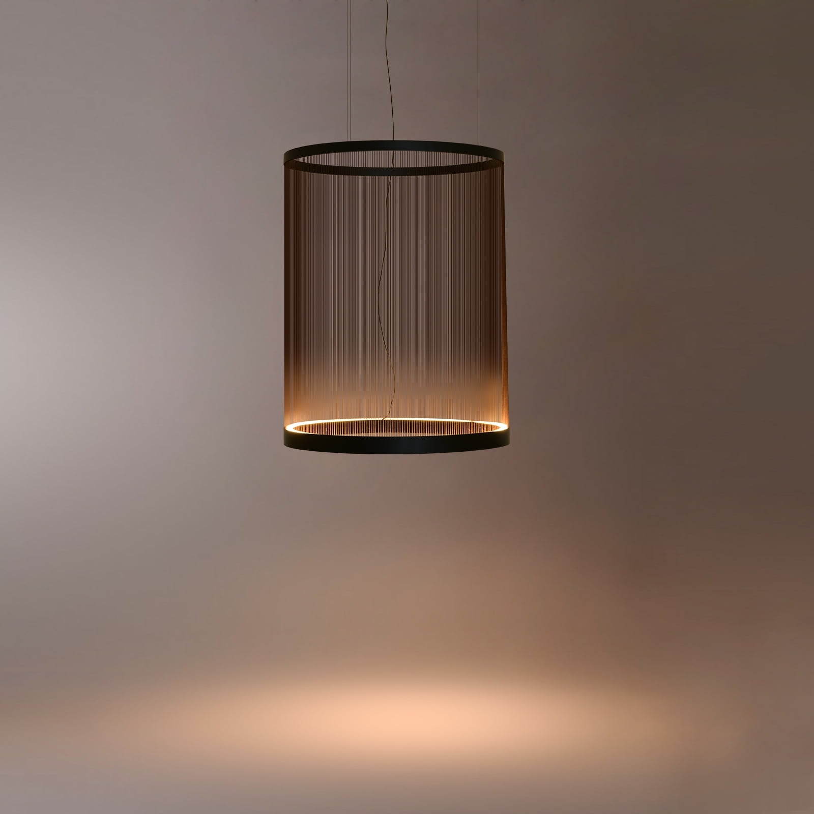 HEYAN 21.6 inch Boho Large Pendant Light - Hand Woven Thread Chandelier ...