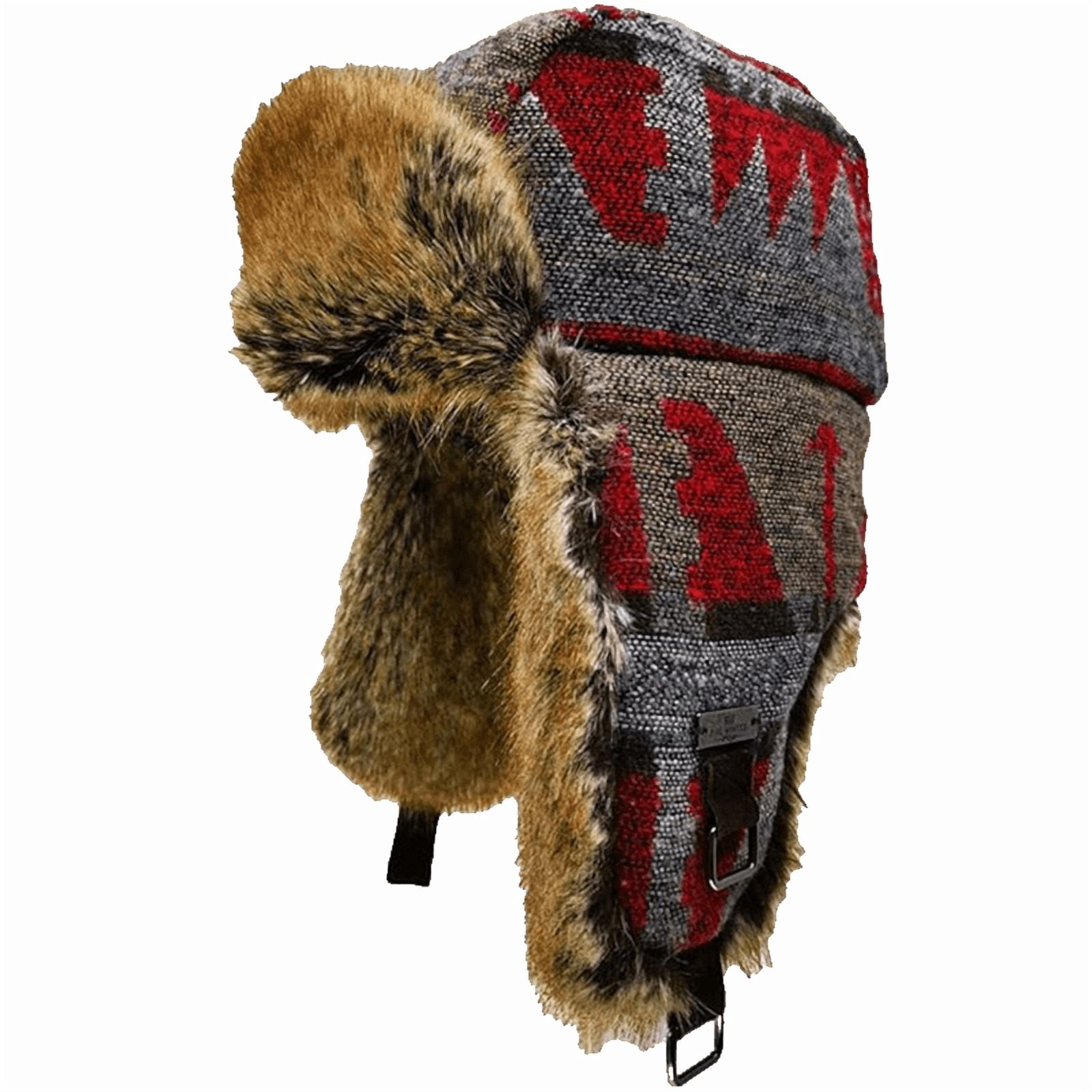 HEYANN Winter Trapper Hat,Warm Faux Fur Trooper Ushanka Russian Bomber ...