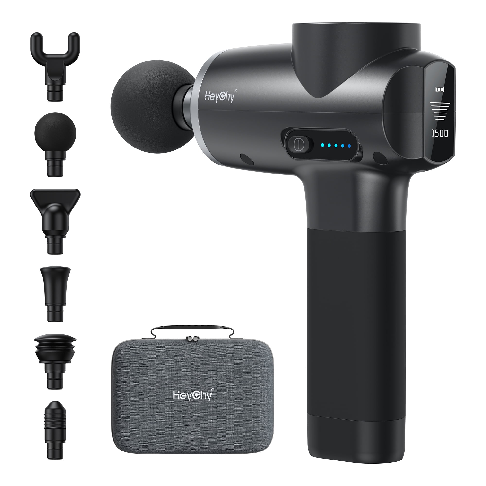 HEYCHY Power Massage Gun Deep Tissue, Mini Handheld Massager Gun ...