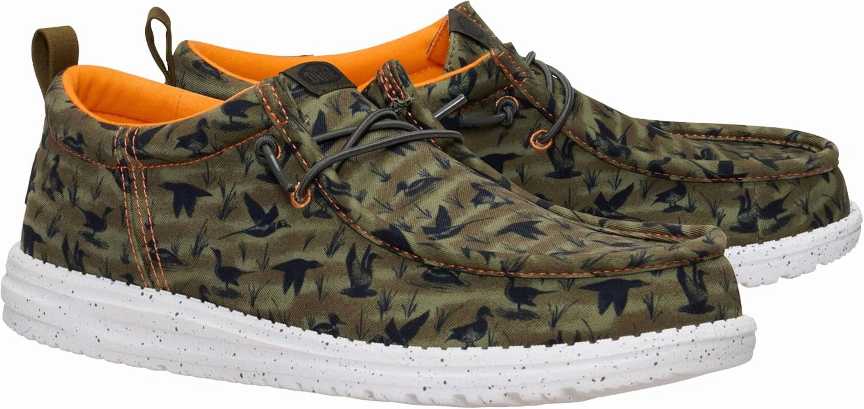 HEYDUDE Wally Funk Duck Print Dark Olive/Multi Men's Size 12 - Walmart.com