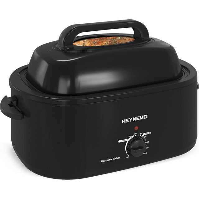 HEYNEMO Electric RoasterOven, 22Qt Roaster Oven, Turkey Roaster ...
