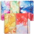 HEYPLACE 5 Pcs Marble Design Spiral Notebooks A5, 6" x 8.5", 80 Sheets ...
