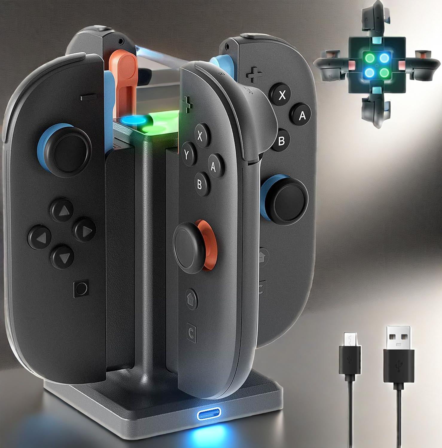 HEYSTOP Charging Dock Compatible with Nintendo Switch 2 Joy-Con, 4-Port ...