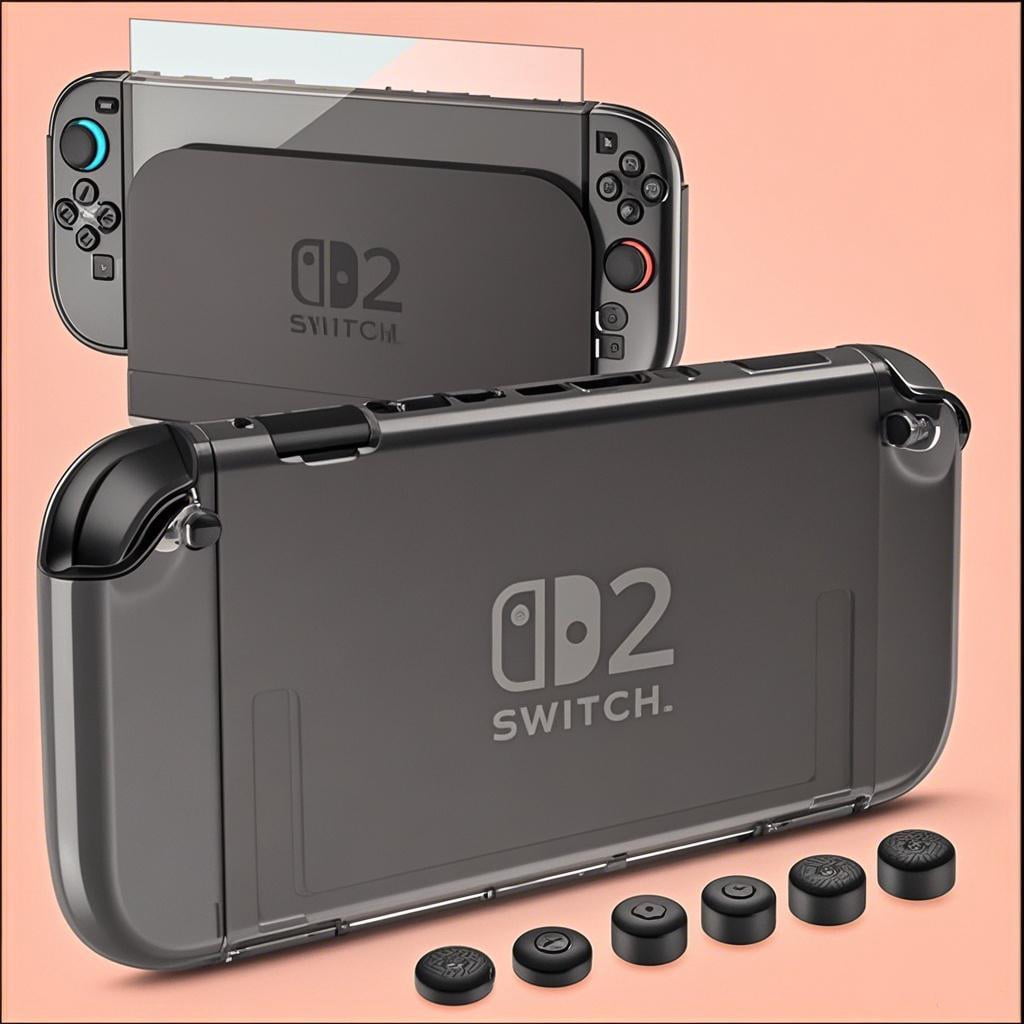 HEYSTOP Switch 2 Clear Case Compatible with Nintendo Switch 2, Switch 2 ...