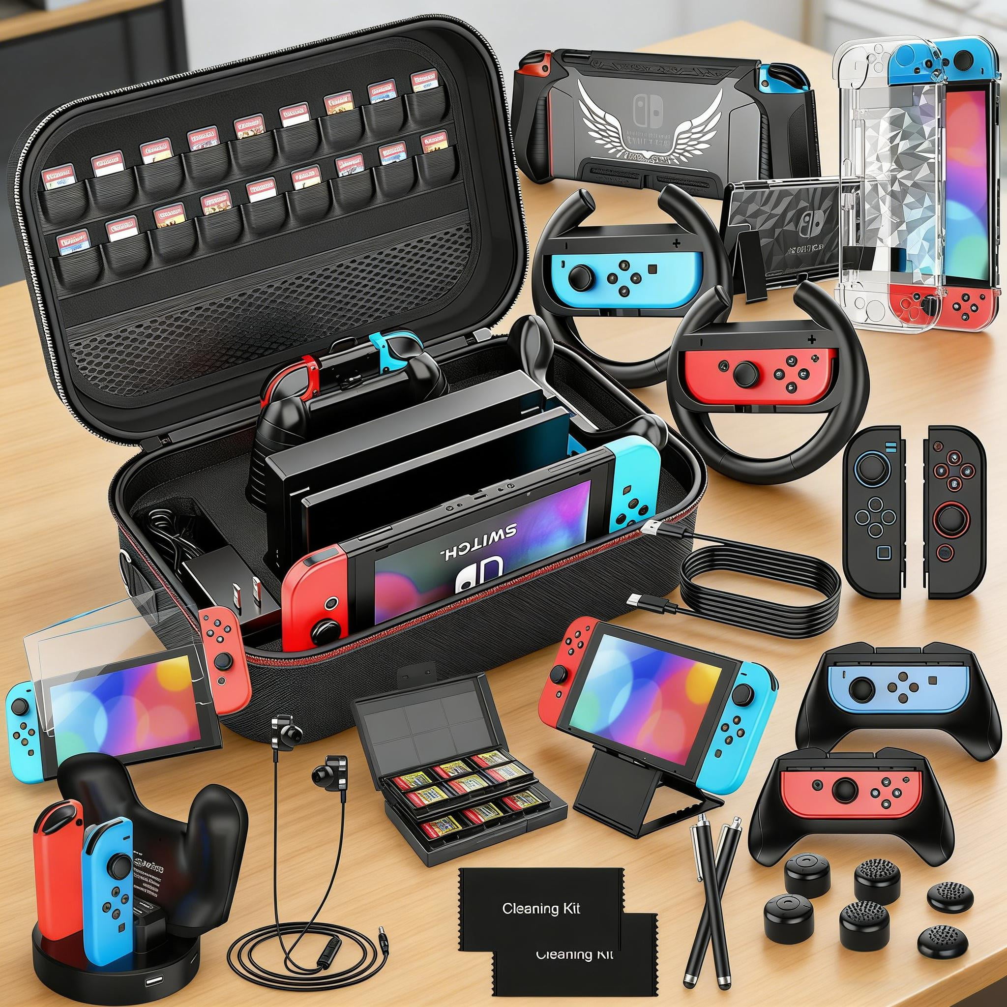HEYSTOP Switch Accessories Bundle 28 in 1 for Nintendo Switch, Switch ...