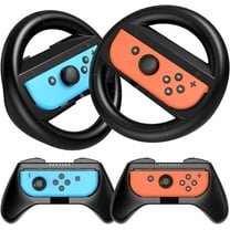 Nintendo Switch Racing Wheel (2-Pack) by Old Skool for use with Joy-Con ...