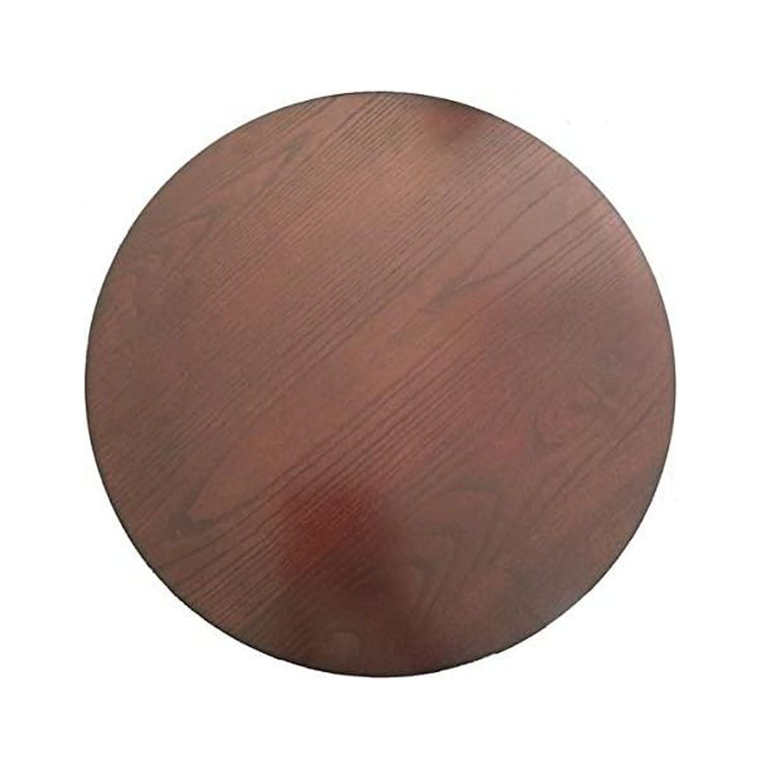 HElectQRIN 21 Inches Diameter Dark Brown Wood Rotating Turntable Lazy ...