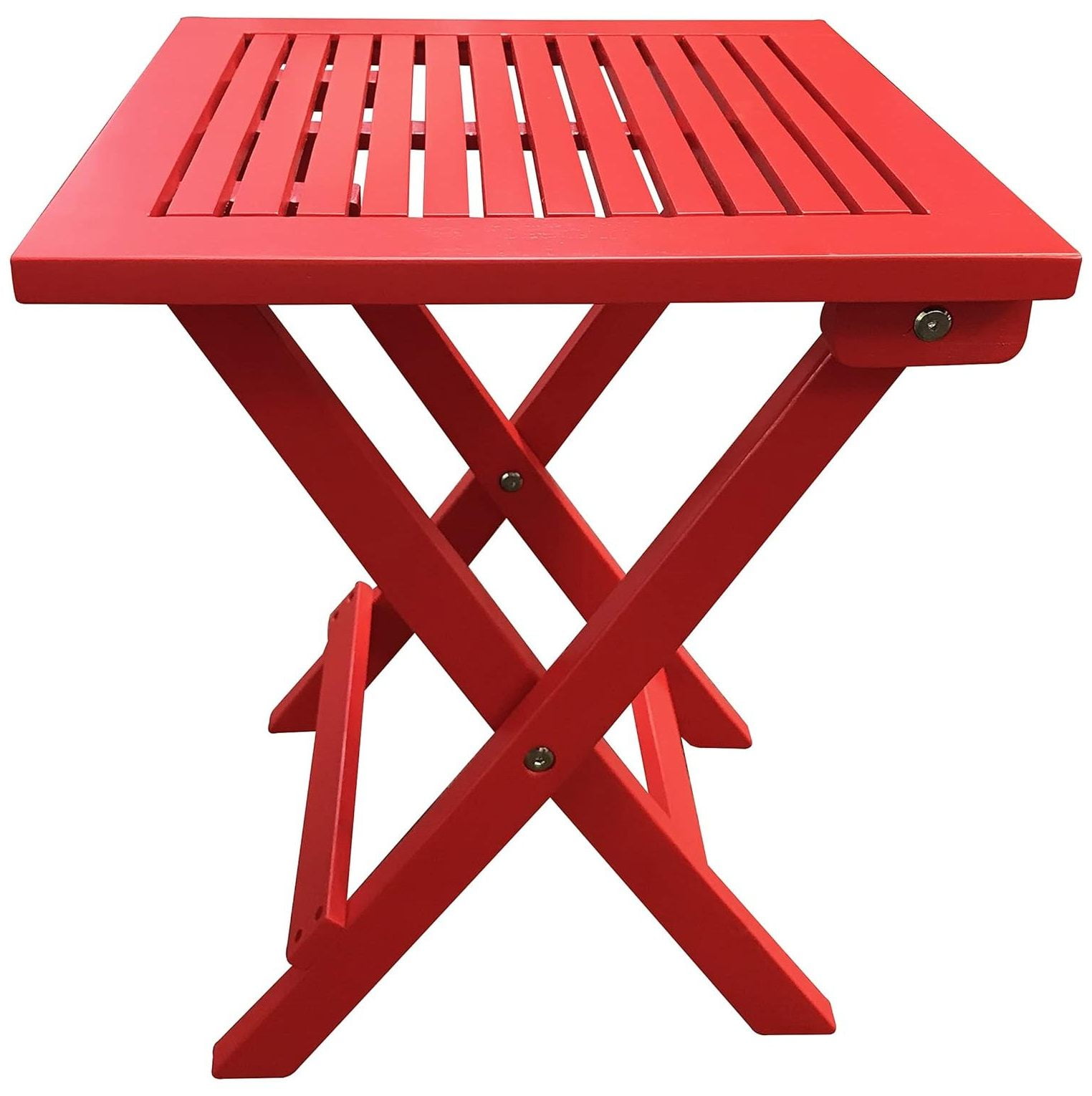 HElectQRIN TX 39013 Red Folding Adirondack Side Table - Walmart.com