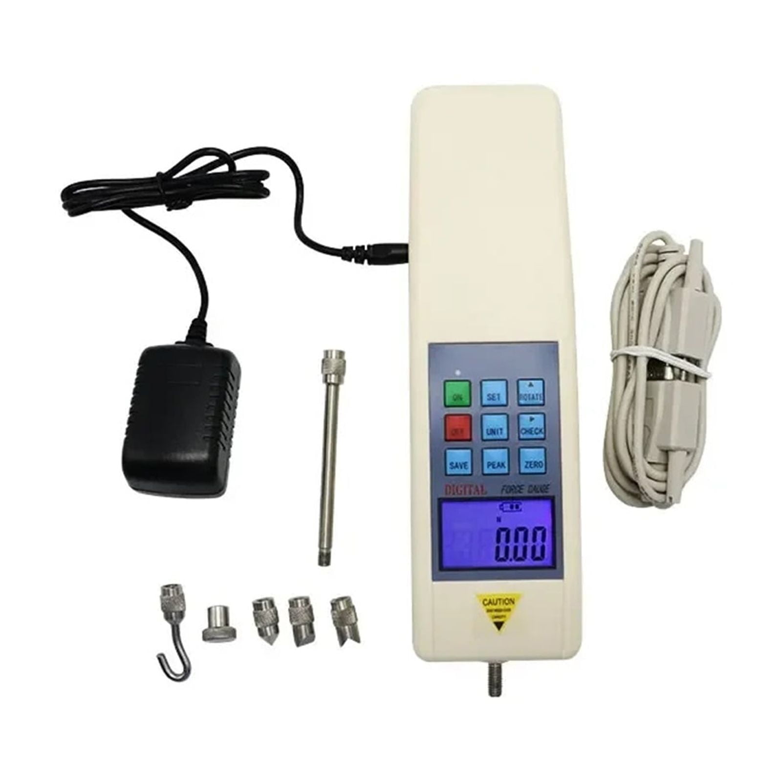 HF Digital Push Pull Force Gauge Portable Dynamometer Force Tester ...