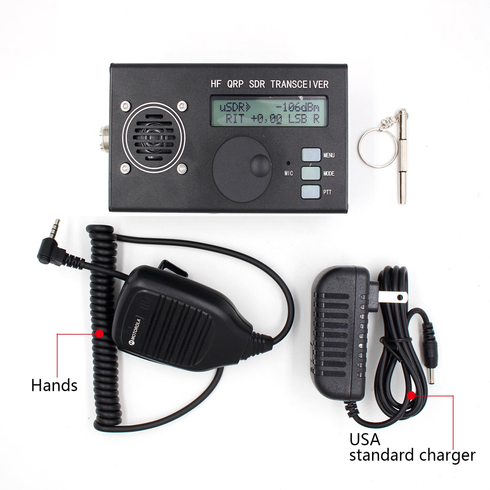 HF QRP SDR Transceiver USDX USDR 8-Band 5W SSB/CW Transceiver DSP With ...