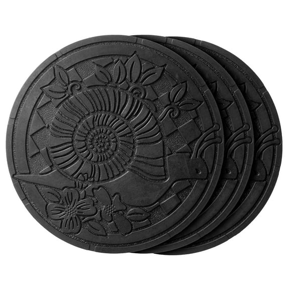 HF by LT Deluxe Rubber Stepping Stone, Snails Design, Heavy Duty 13 ...