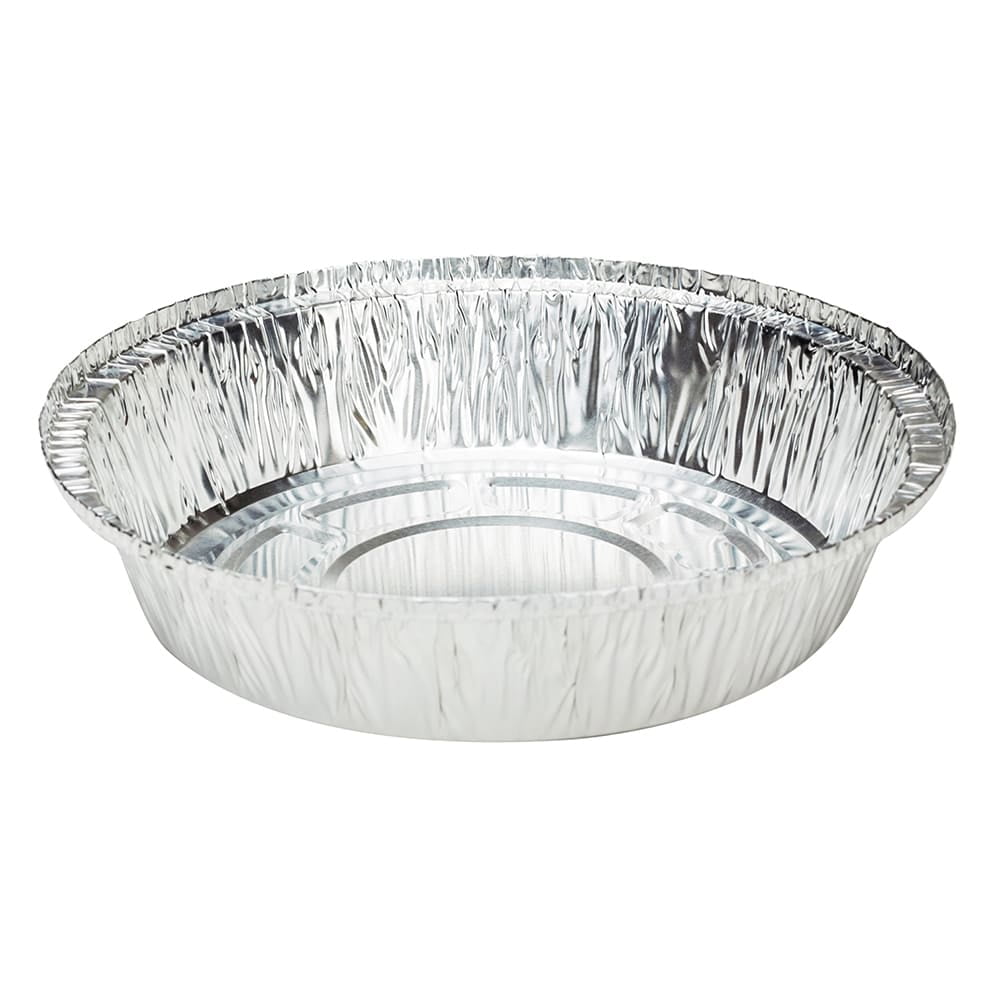 HFA® Round Aluminum Container, 48 oz, 9" Diameter, Silver, 500/Carton ...