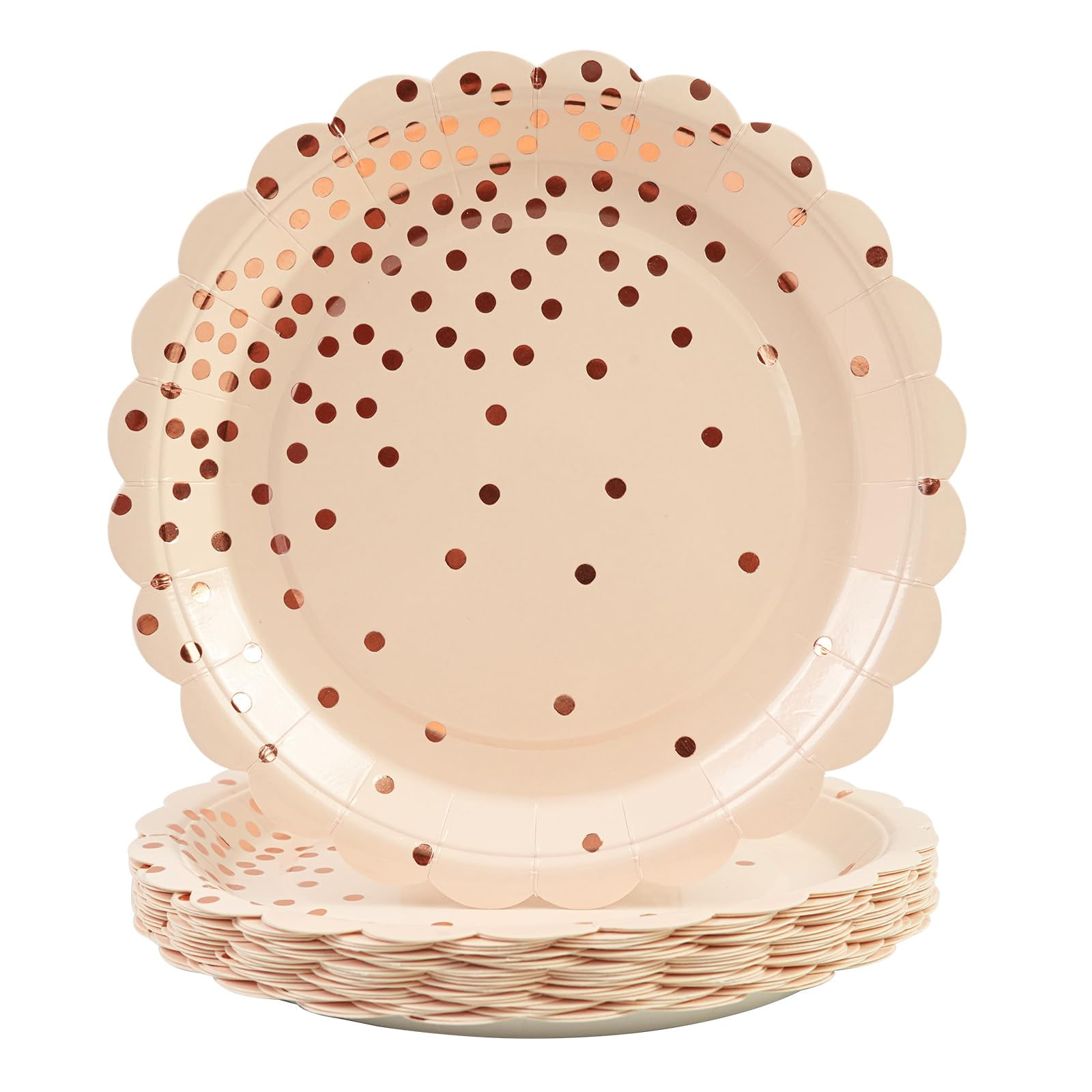 HFBOBP 50PCS Happy Birthday SSF20 Paper Plates - 7 Inch Birthday Cake ...