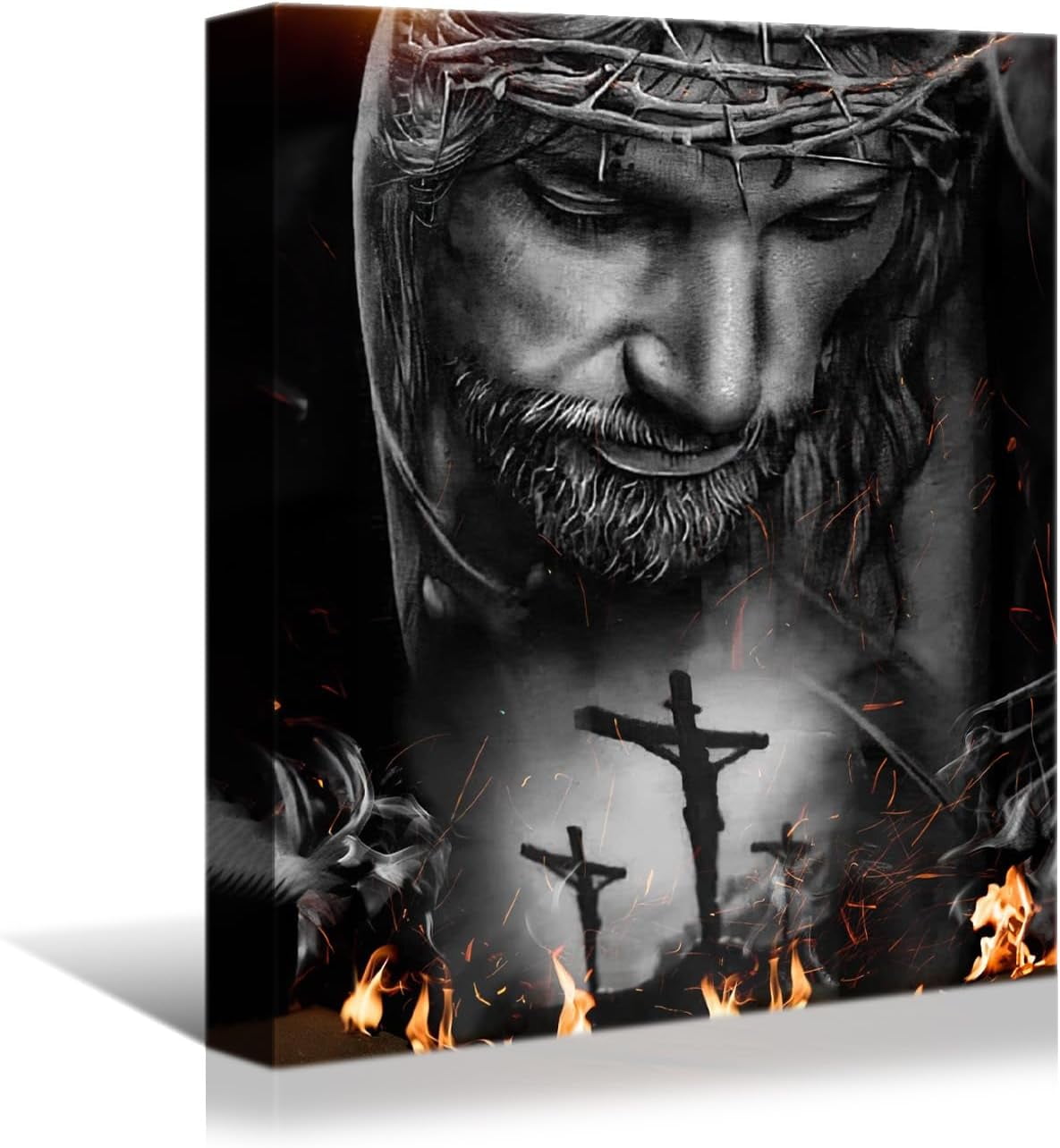 HFDF African American Black Jesus Wall Artristian Wall Decor,God Jesus ...