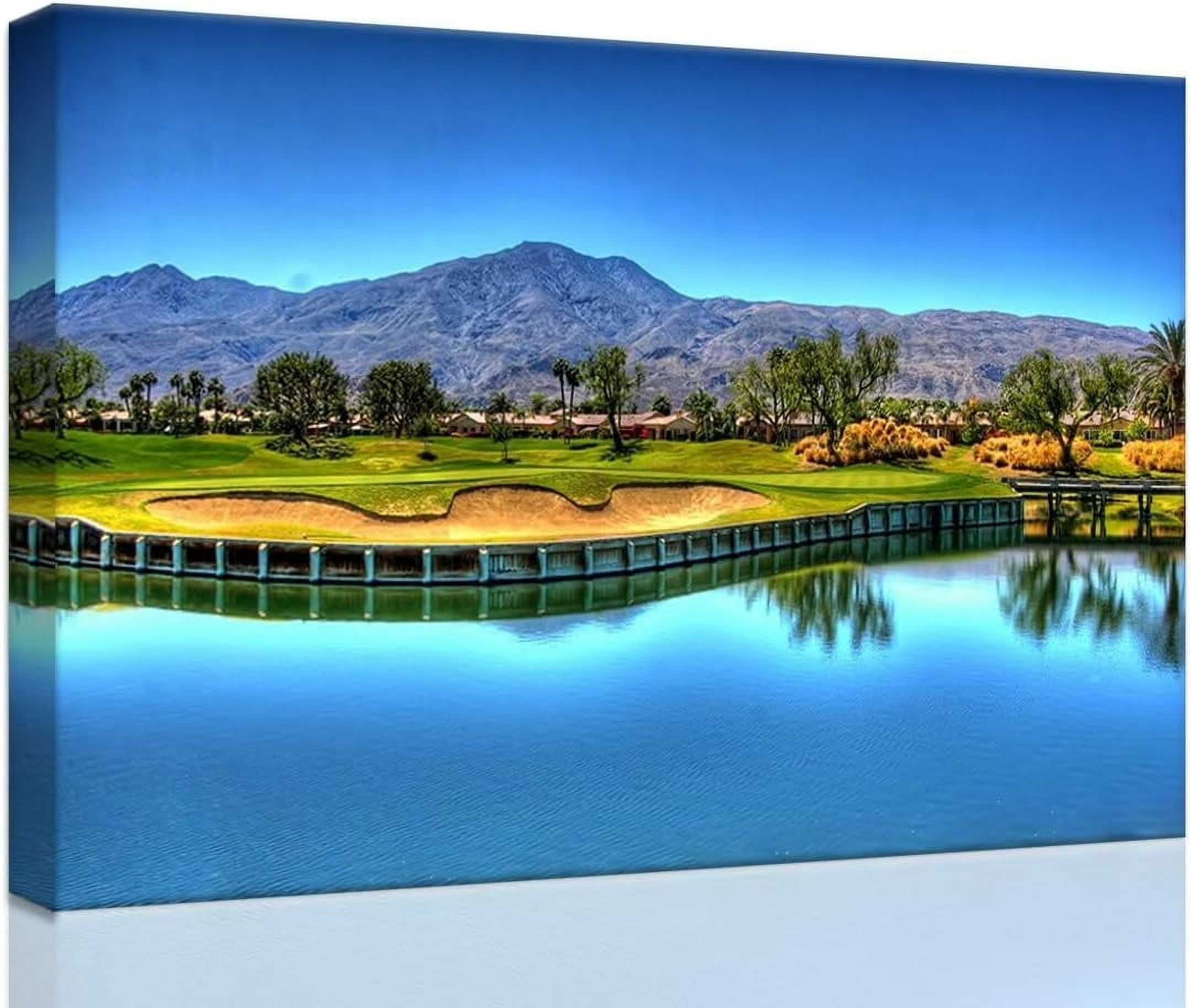 HFDF Augusta National Golf Course Wall Art for Livg Room Bedroom ...