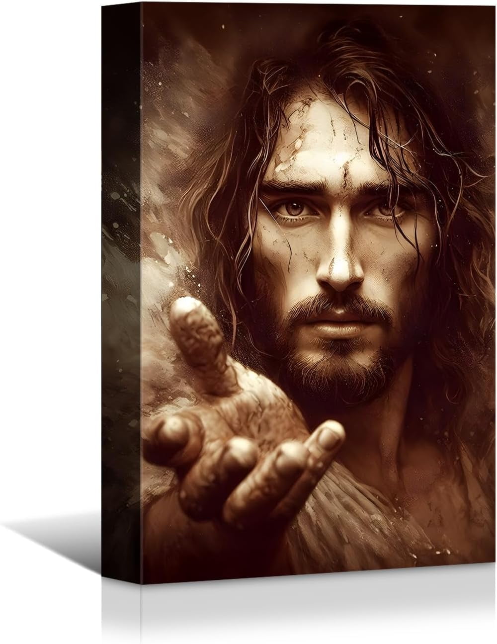 HFDF Black Jesus Wall Art African Americans Wall Art Jesus Christ ...