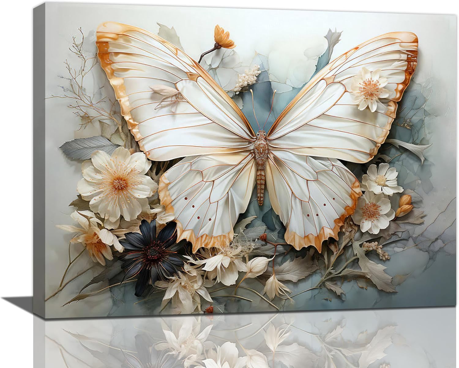 HFDF Butterfly Wall Art Aesthetic Butterfly Pictures Wall Decor ...